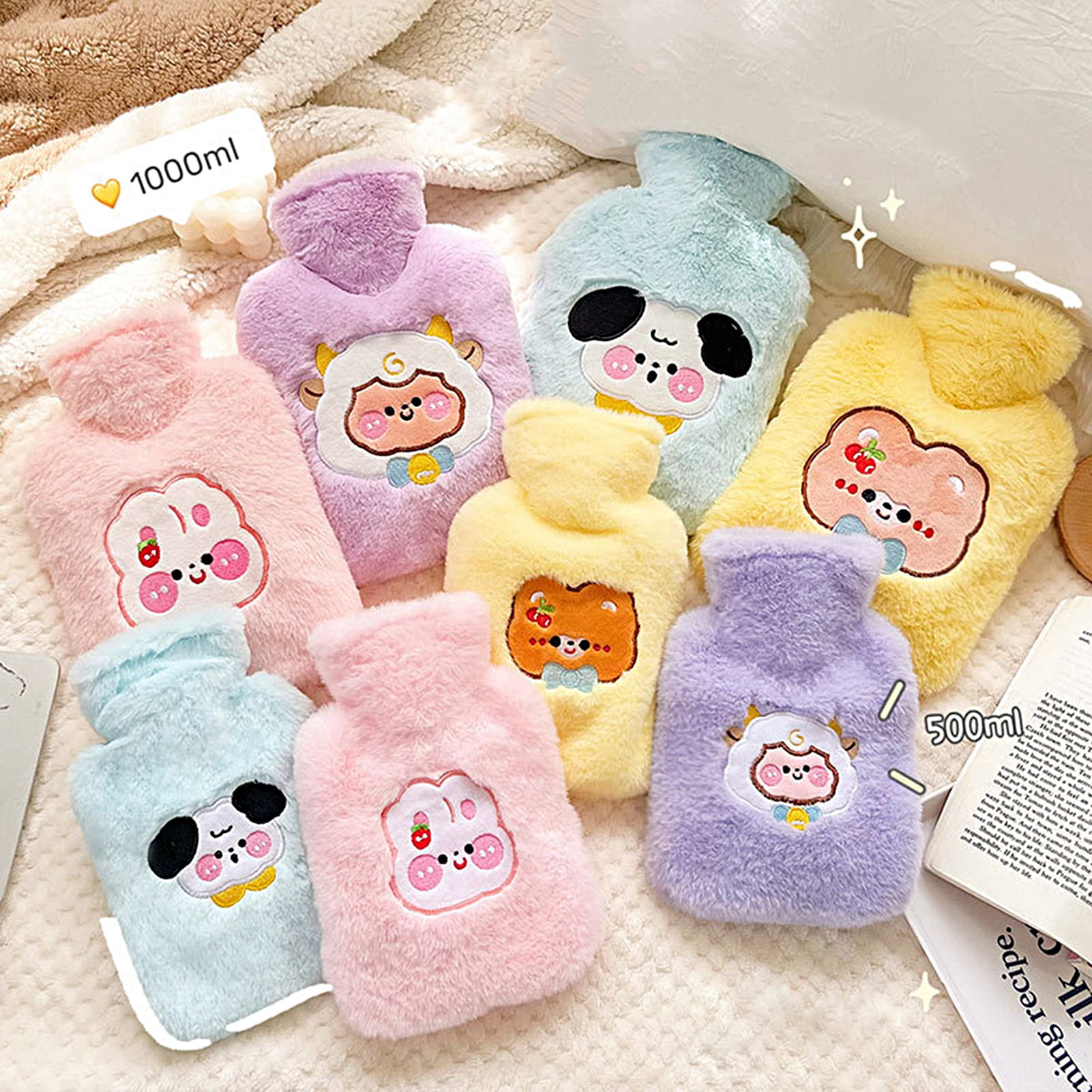 Bobasndm Tummy Warmers Hot Water Bottle Rubber Bag Cute Cartoon Warm ...