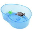 Bobasndm Turtle Aquarium, Plastic Turtle Habitat with Plant Platform ...