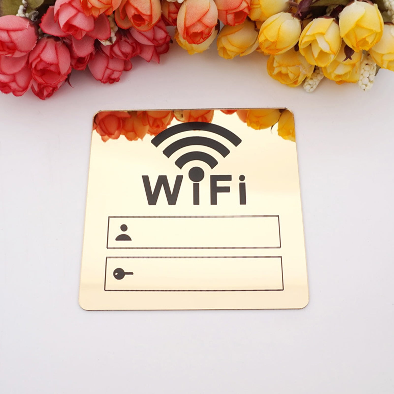 Bobasndm WiFi Hotspot Signage Strong Sticky Public Shop WiFi Password ...