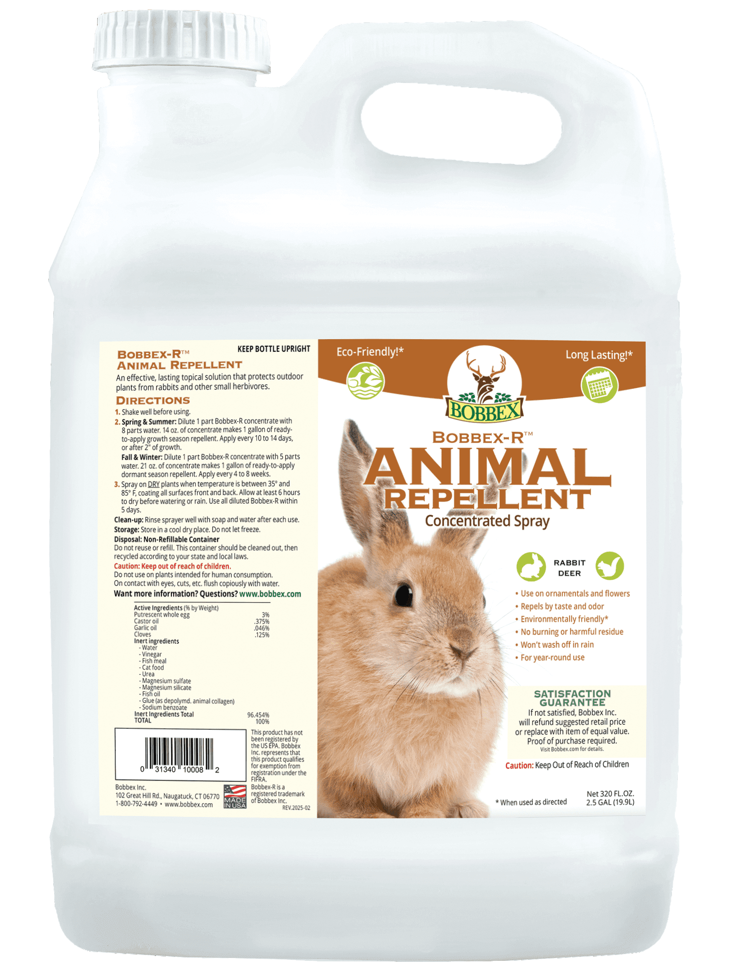 Bobbex Animal Repellent Concentrate Rabbit, Squirrel, and Chipmunk ...