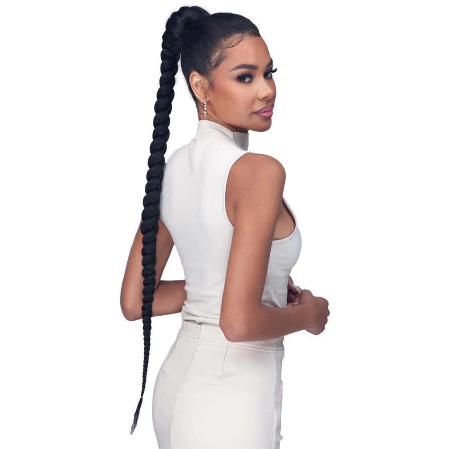 Bobbi Boss Human Hair Blend Tress Up Miss Origin Ponytail - Walmart.com