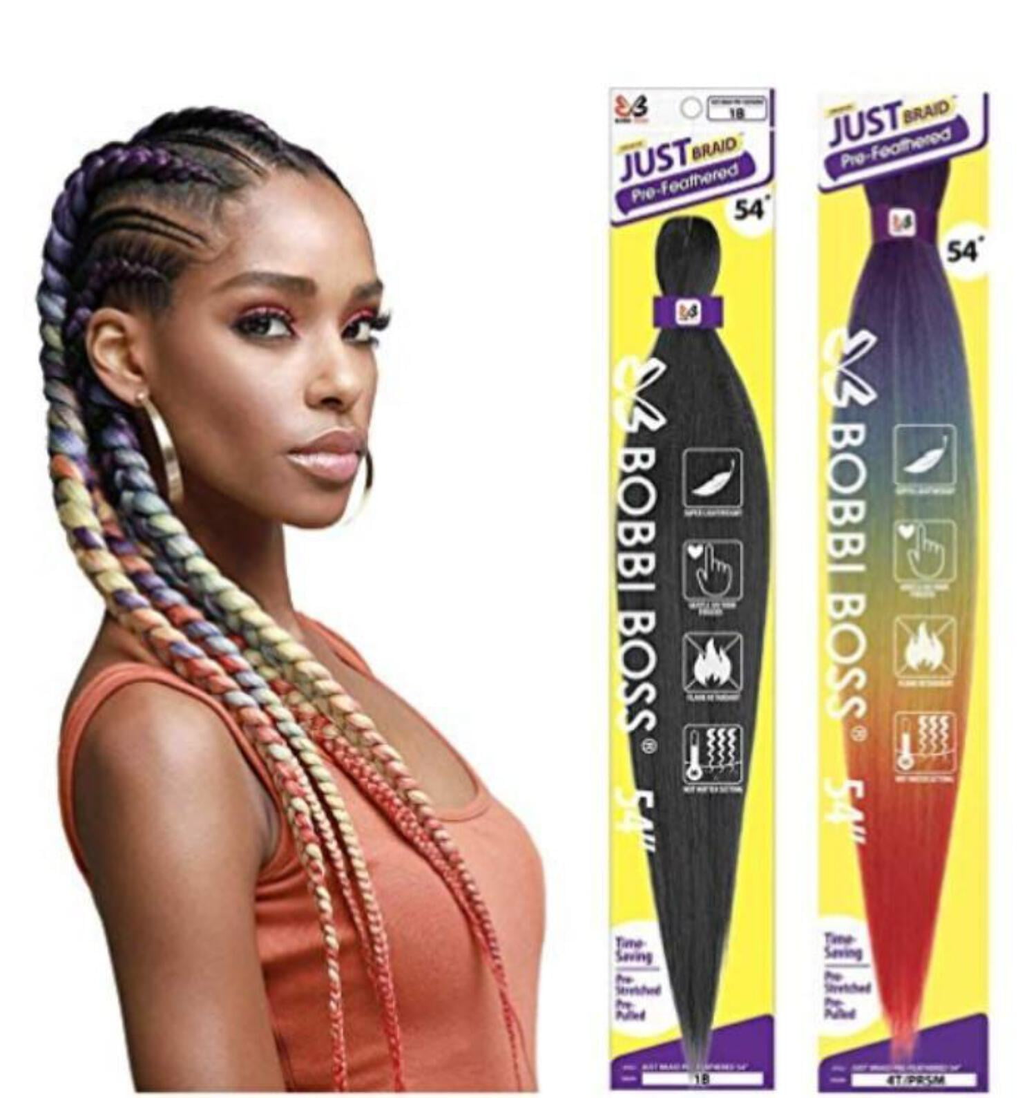 Bobbi Boss Just Braid Pre-Feathered 54" - Walmart.com