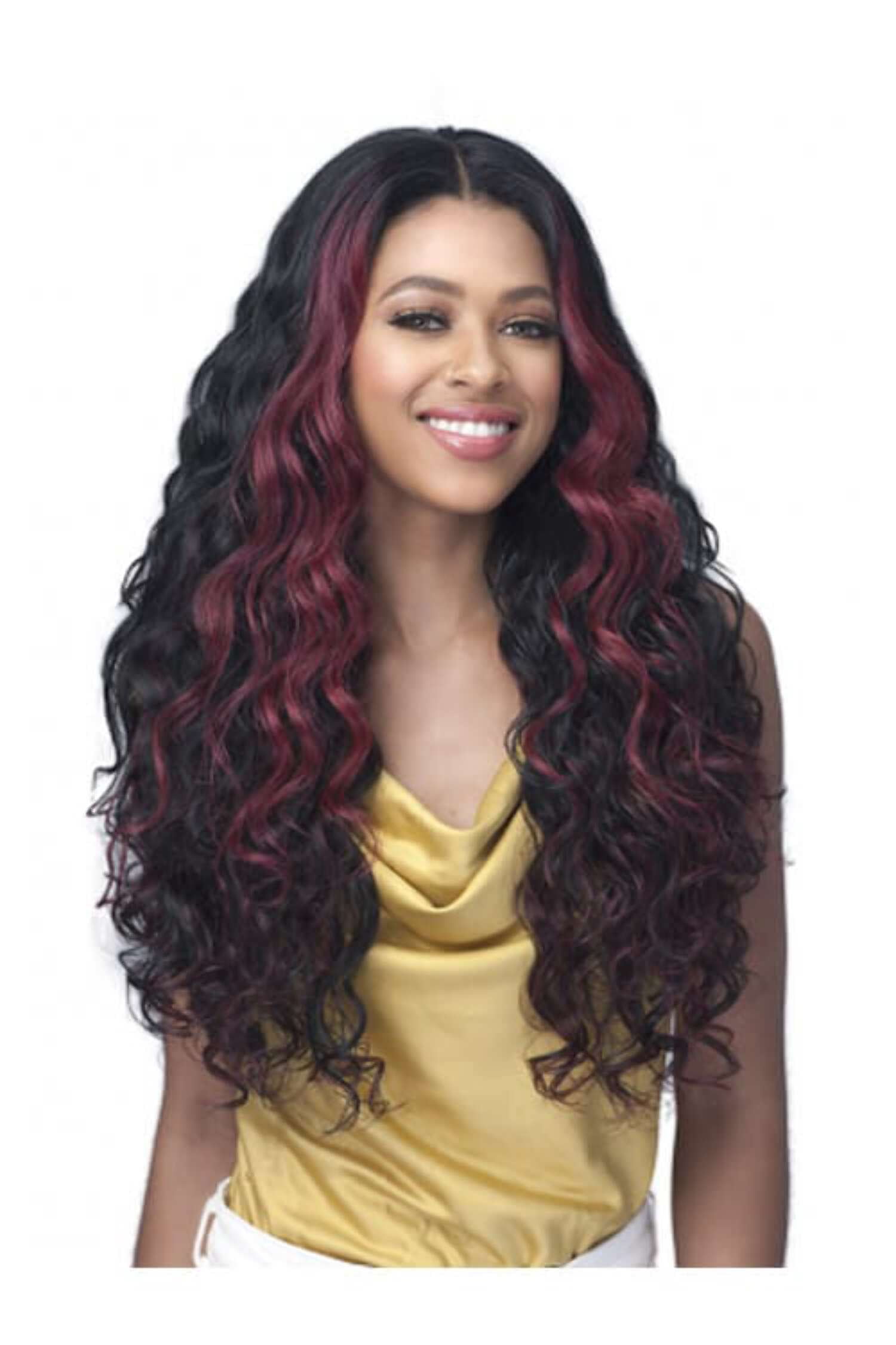 Bobbi Boss Miss Origin Natural French Wave Bundle Hair 3PC Plus Lace ...