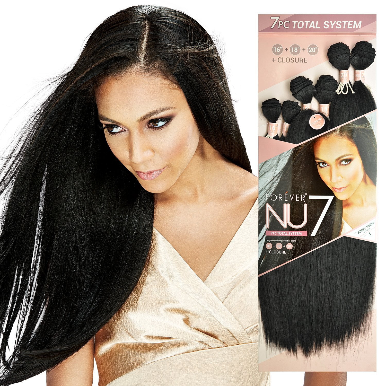 Bobbi Boss Synthetic Hair Weave Forever Nu7 Kinky Perm 7Pcs (4 ...