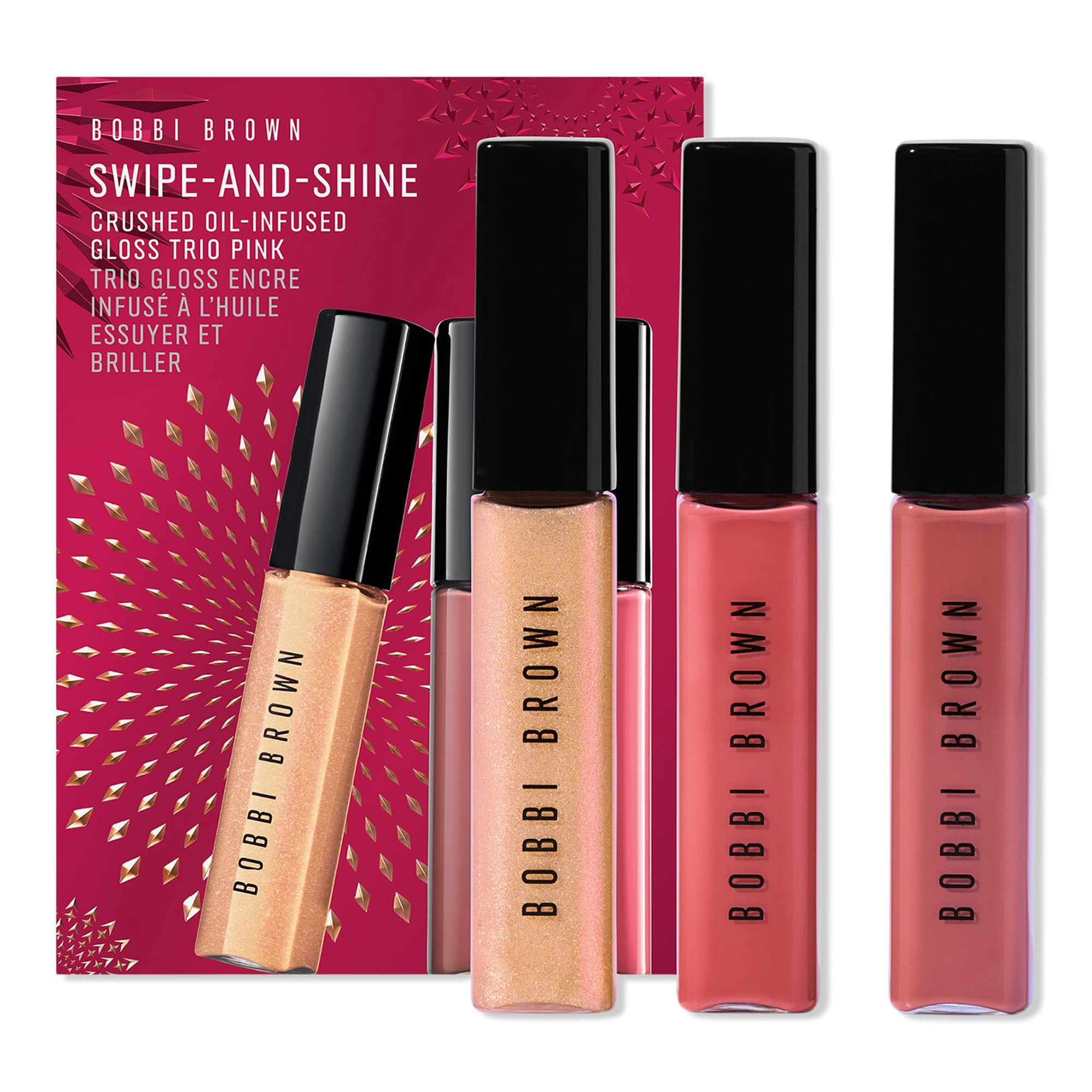 Bobbi Brown, Set, H24 Swipe And Shine Crushed Oil Infused Gloss Trio ...