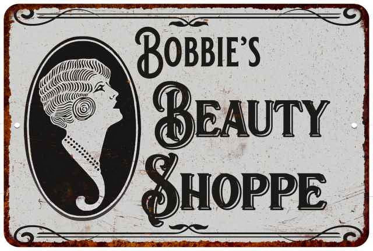 Bobbie's Beauty Shoppe Chic Sign Vintage Decor 8x12 Metal Sign ...