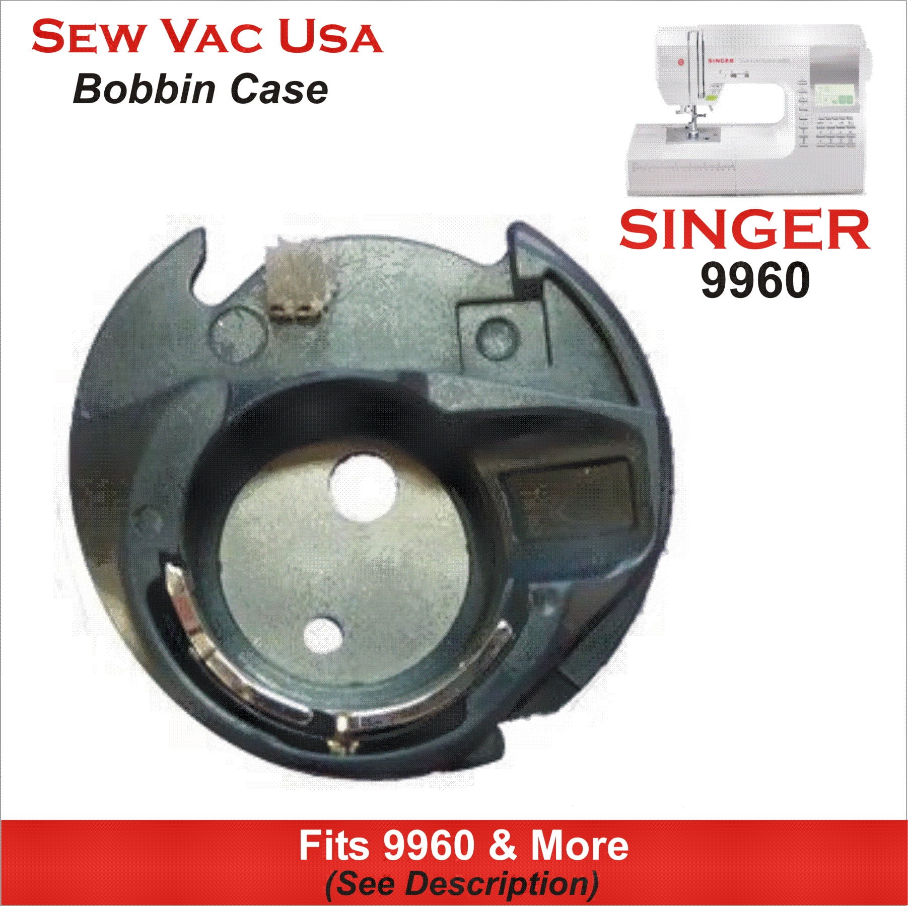 Bobbin Case Fits Singer 9960 & More See Description - Walmart.com