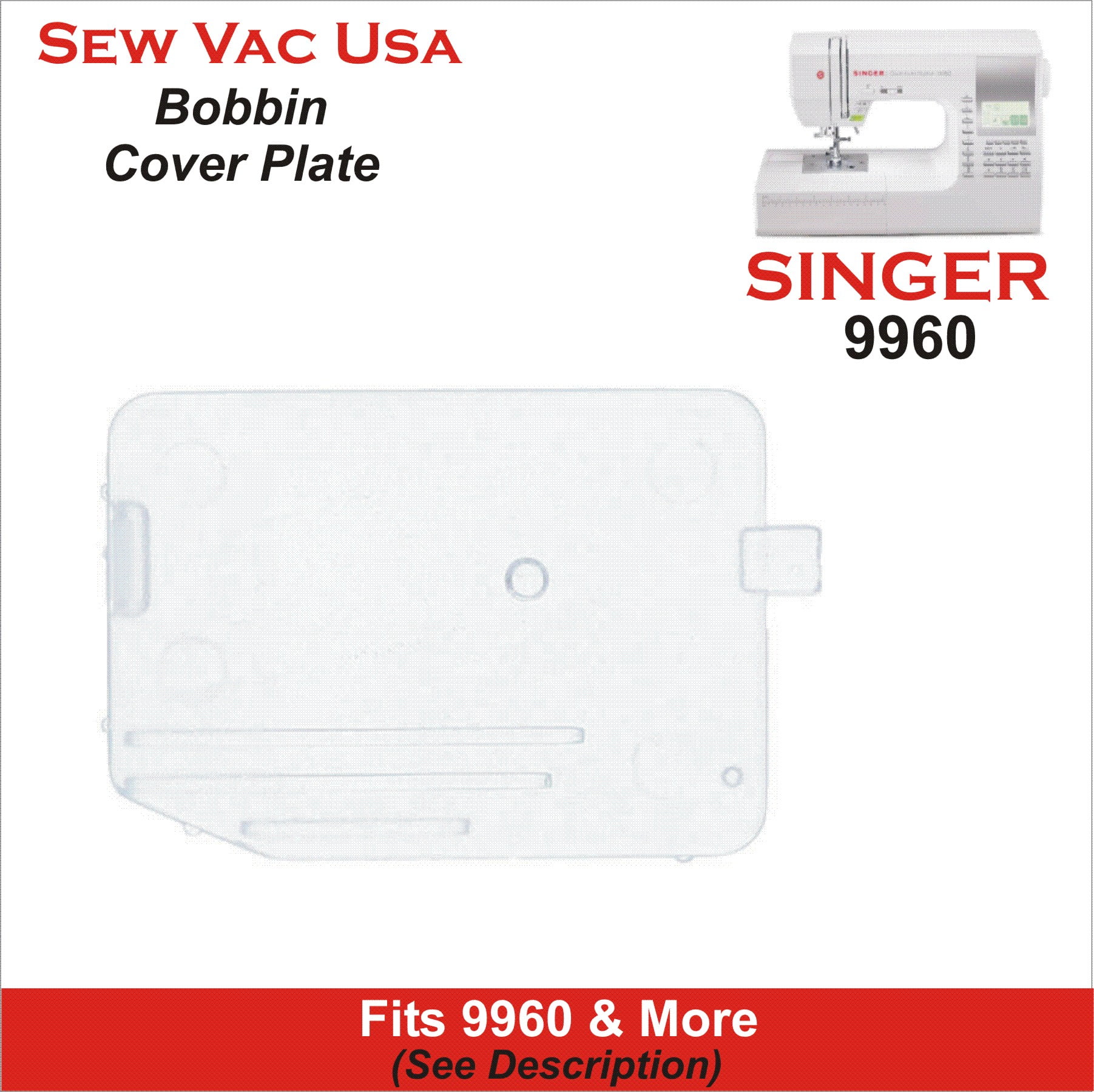 Singer Sewing Machine Bobbin Cover Plate