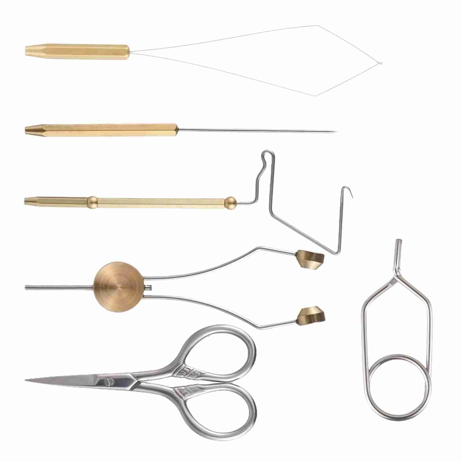 Bobbin Fly Tying Tools Combo Kit Whip Finisher Bobbin Holder Bodkin ...