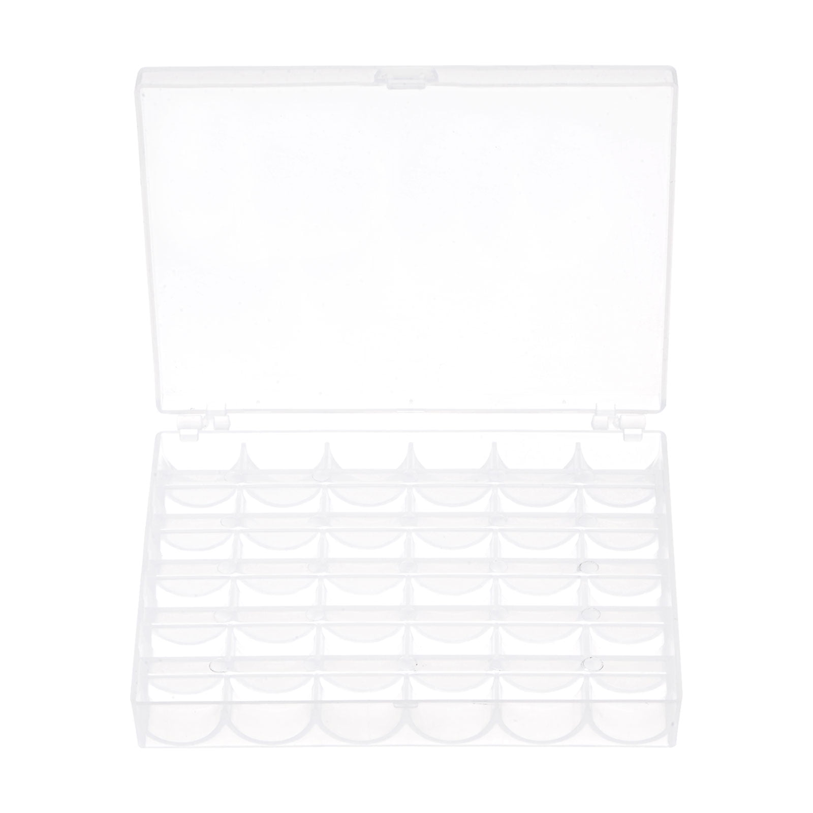 Bobbin Organizer Plastic Case 36 Slots Empty Spools Storage Box for ...