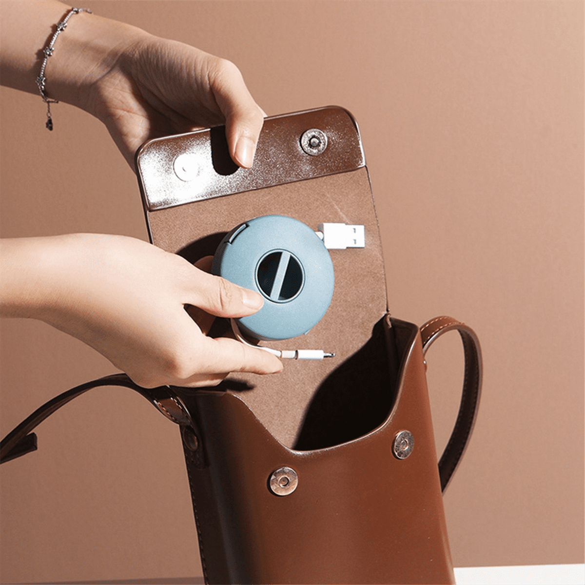 Bobbin Winder Portable Charger Cord Round Storage Cable Winder ...