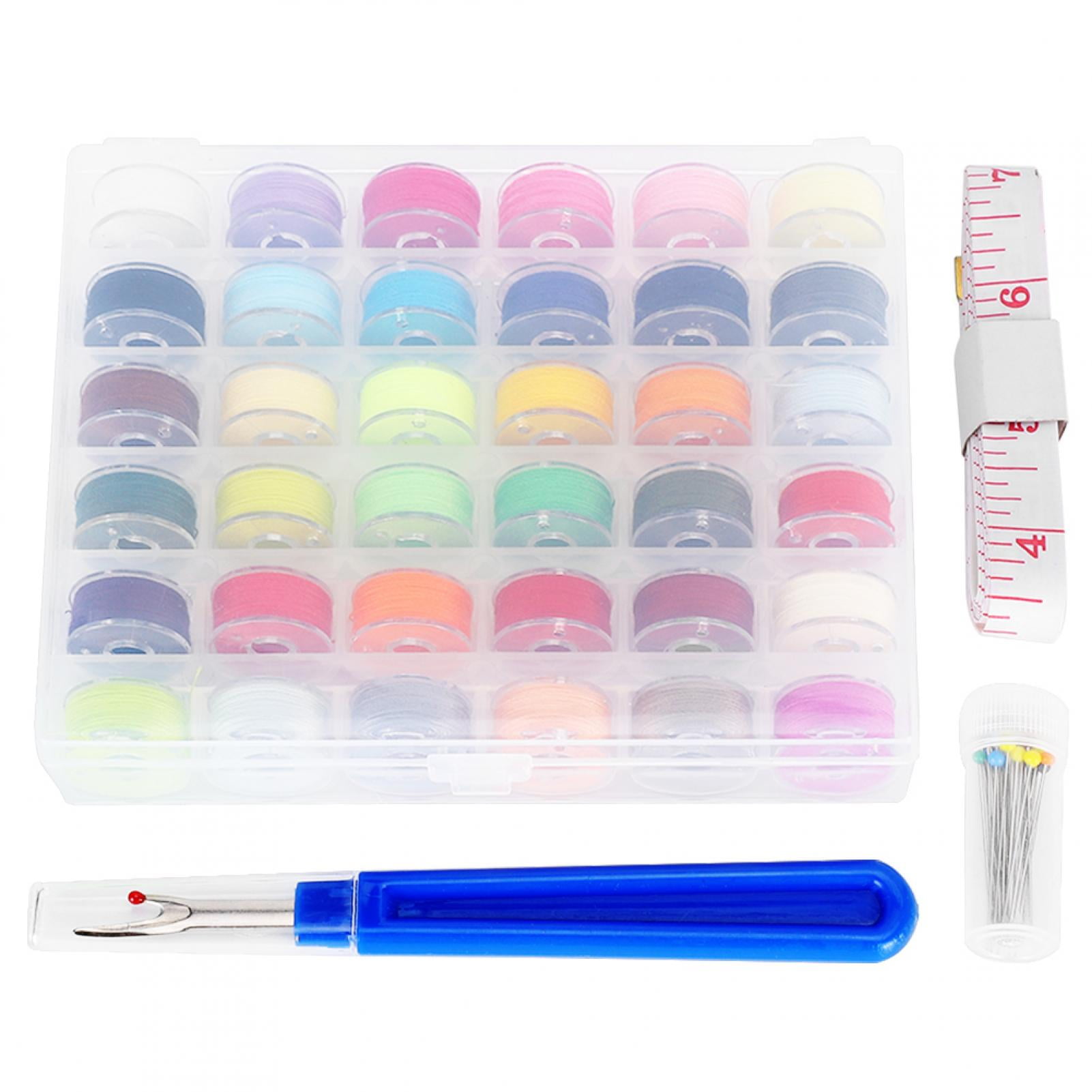 Bobbin with Thread Transparent Spool Sewing Embroidery Machine ...