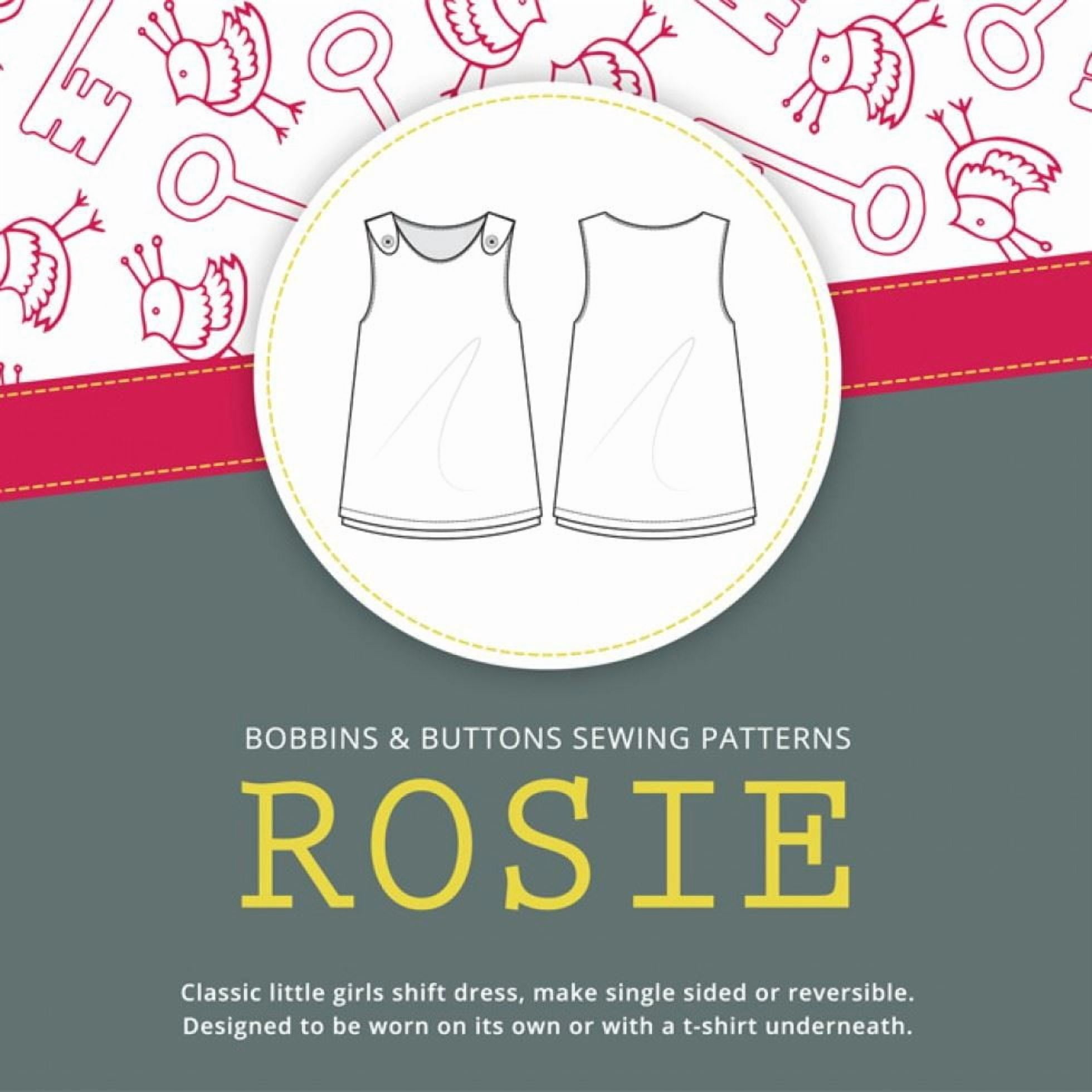 Bobbins and Buttons Paper Sewing Pattern Rosie Dress - Dresses for Kids ...