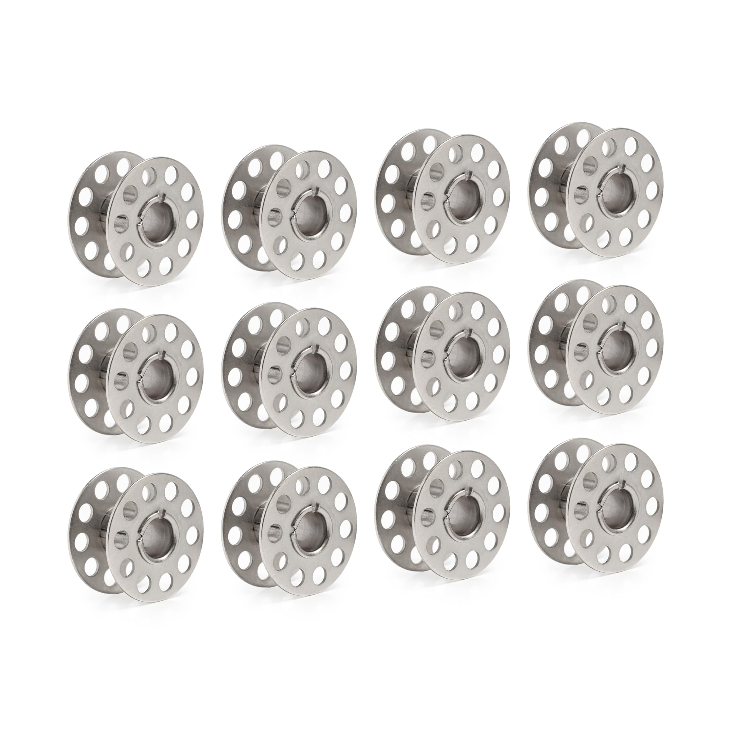 Bobbins for Sewing Machine - Replacement Sewing Bobbins 12 Pcs - Metal ...
