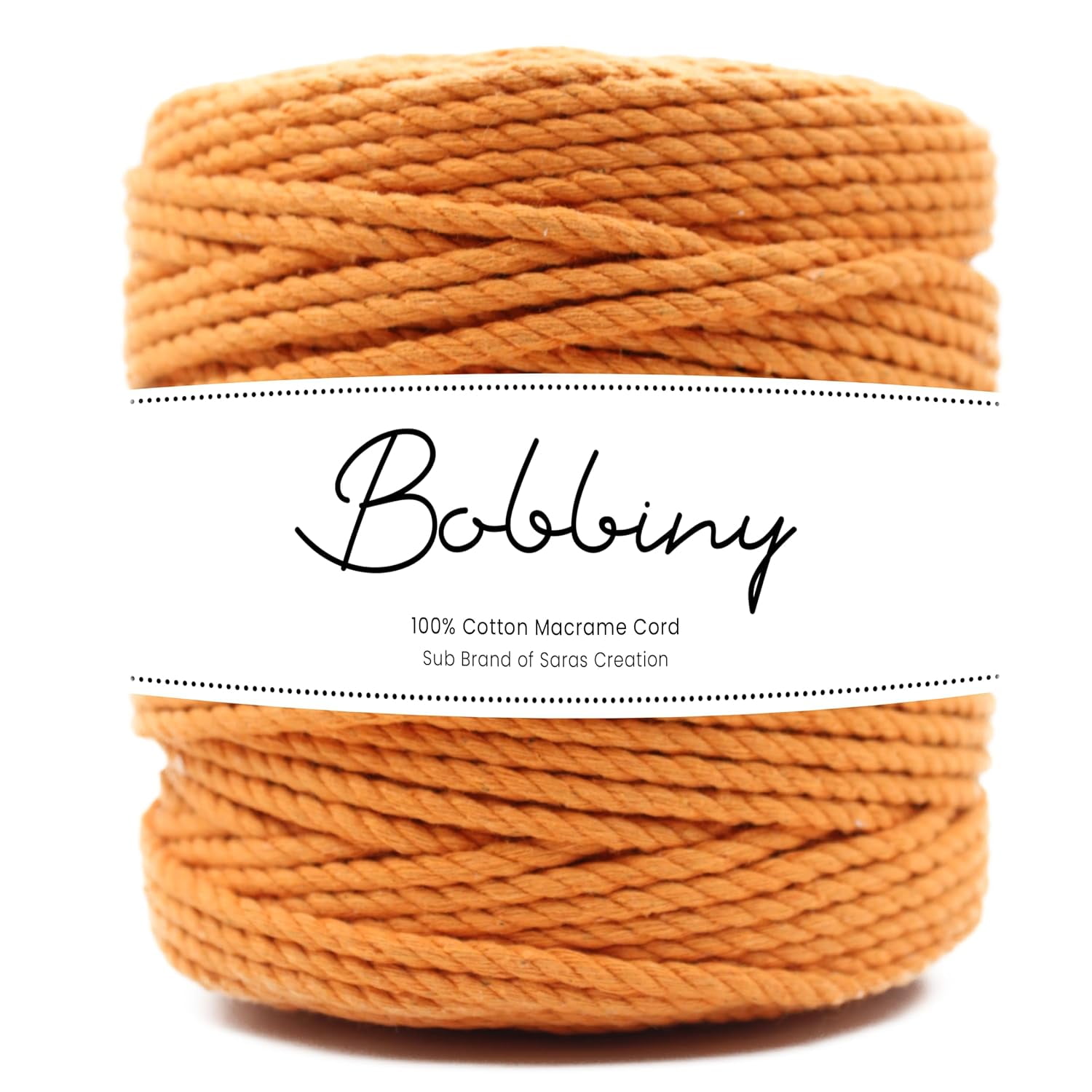 Bobbiny 3 Ply Twisted Macrame Cotton Cord Dori Roll Packaging Thread ...
