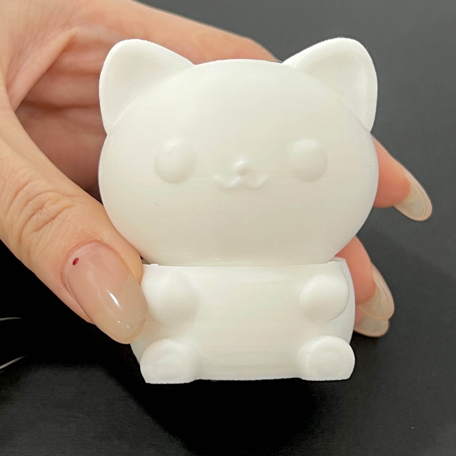 Bobbleheads Spinning Cat Head Cute 3D Printed Miniature Rotating Cat ...
