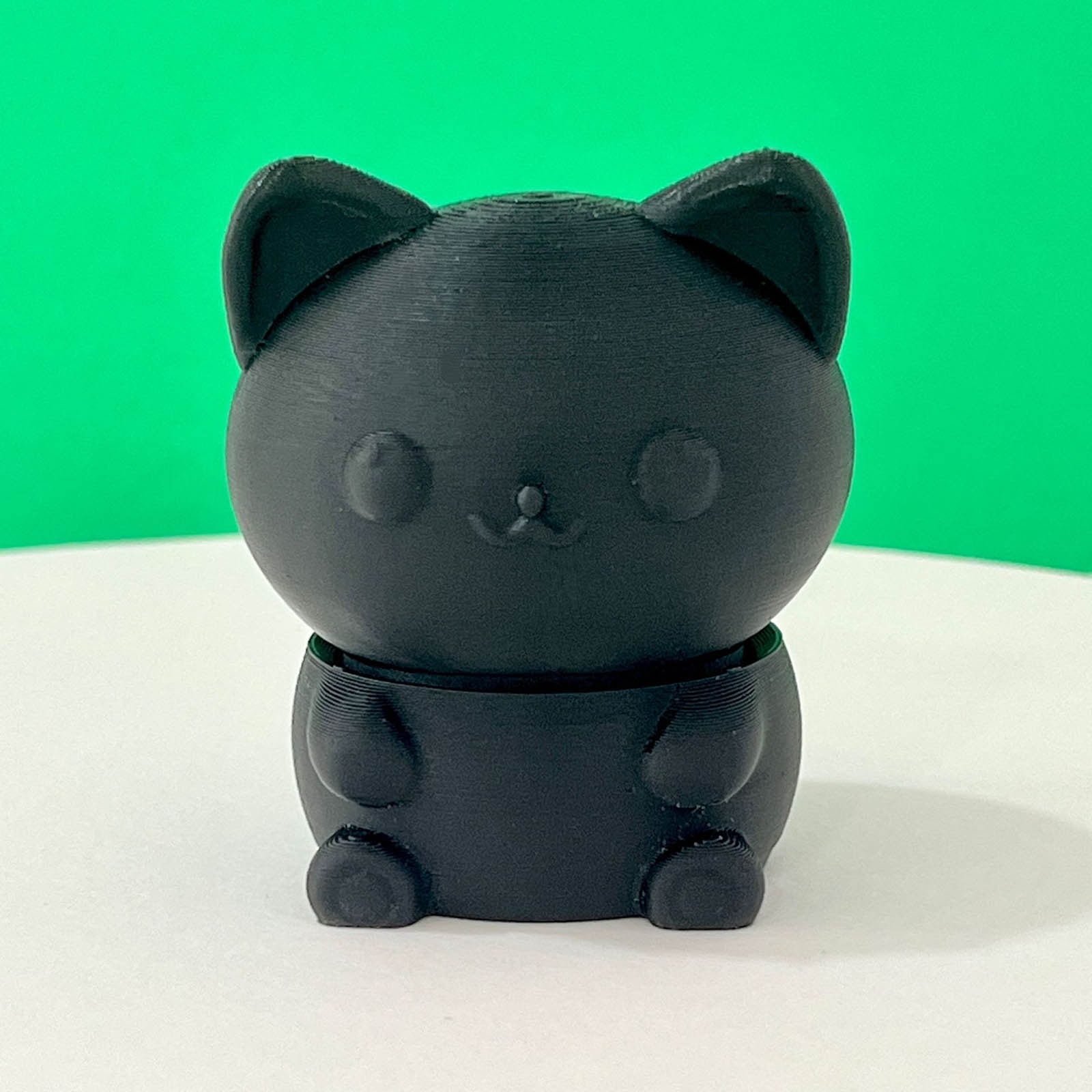 Bobbleheads Spinning Cat Head Cute 3D Printed Miniature Rotating Cat ...