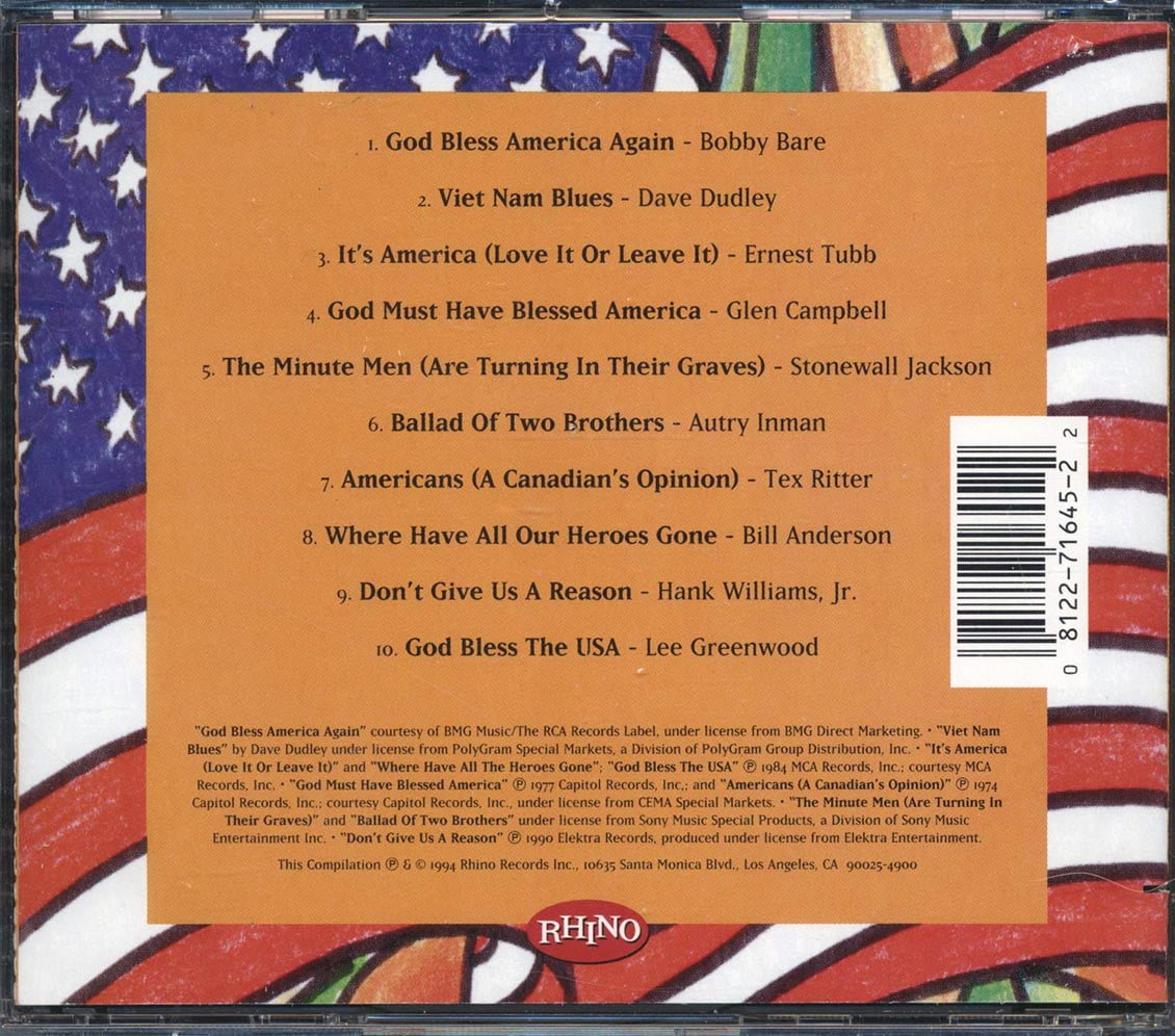 Pre-Owned Country Shots: God Bless America (CD 0081227164522) by Various Artists - Walmart.com