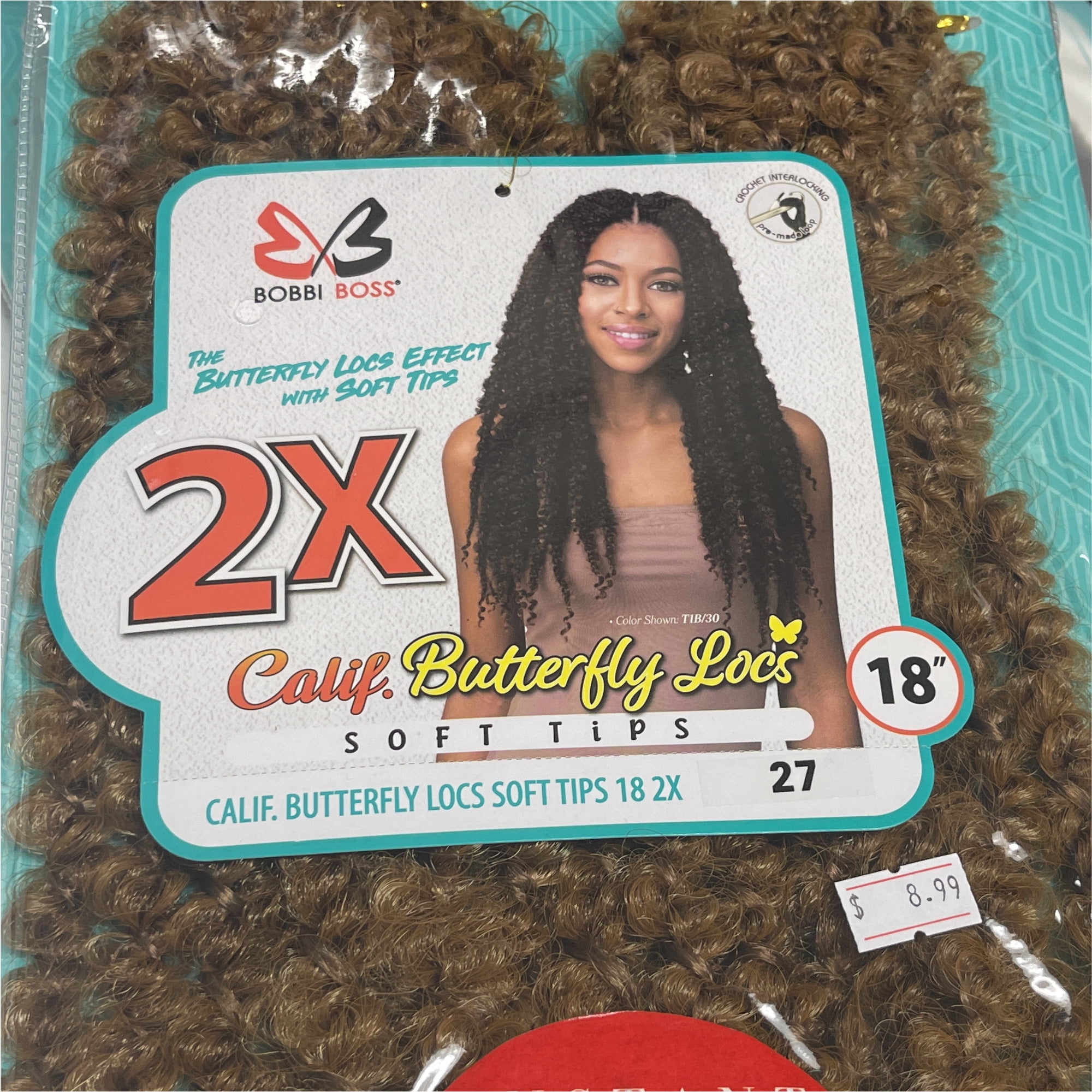 Bobby Boss Bb 2x Calif. Butterfly Locs 18" #27 - Walmart.com