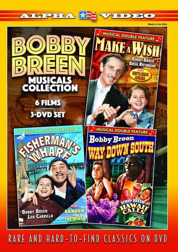 Bobby Breen Musicals Collection: 6 Films (DVD), Alpha Video, Music ...