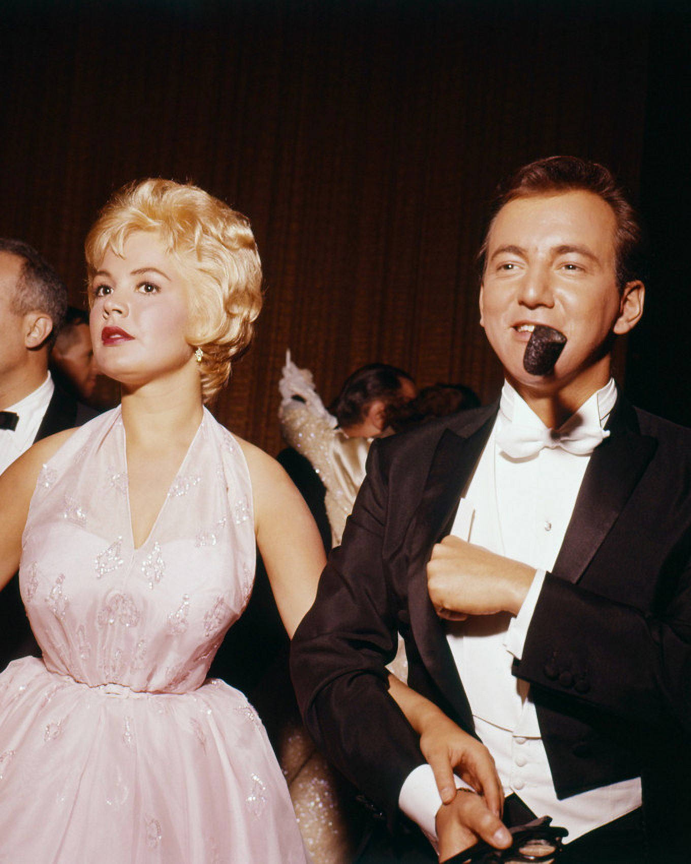 Bobby Darin Sandra Dee Smoking Pipe at Hollywood Event 24x36 Movie ...