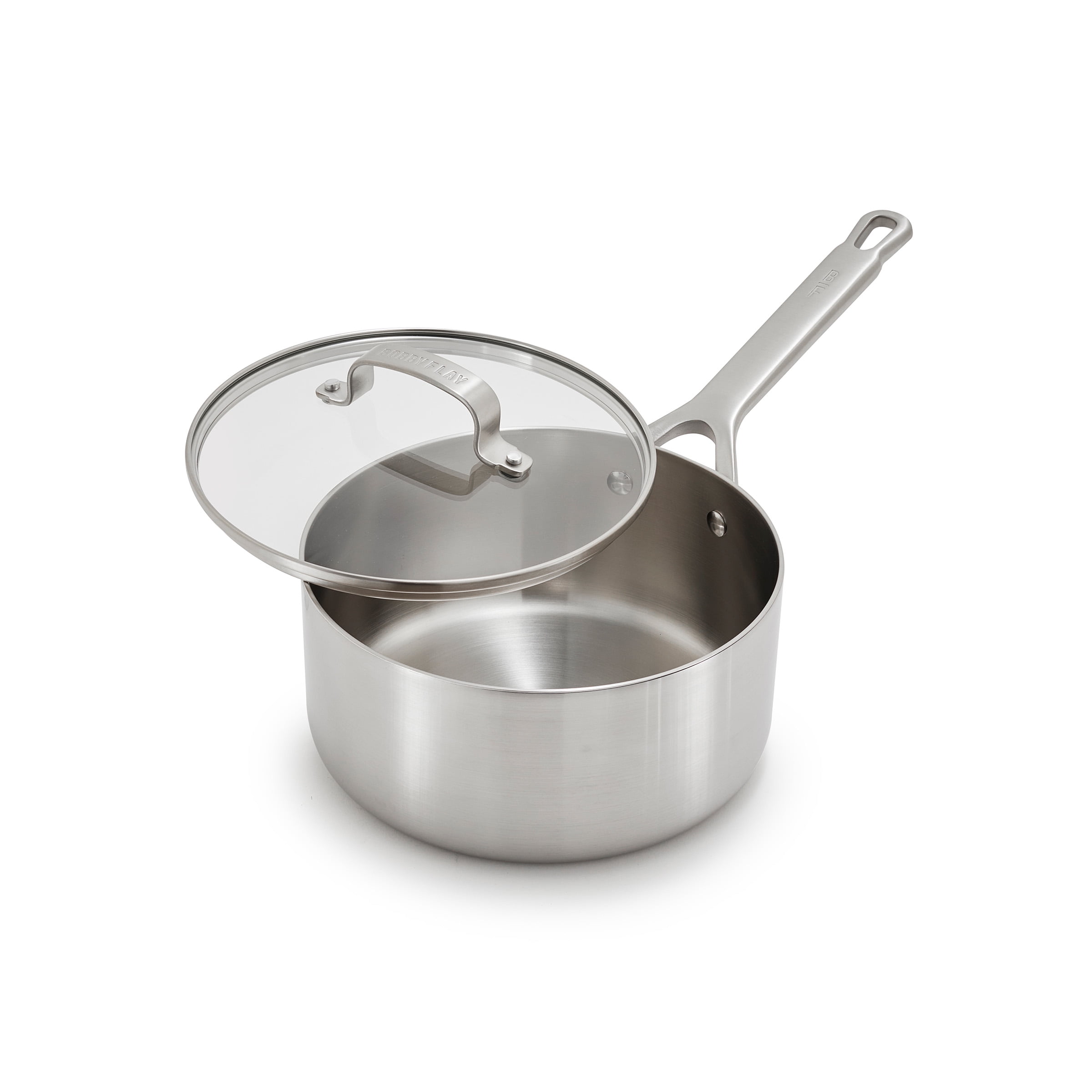 GreenPan Bobby Flay Stainless Steel 3QT Saucepan with Lid, Dishwasher ...
