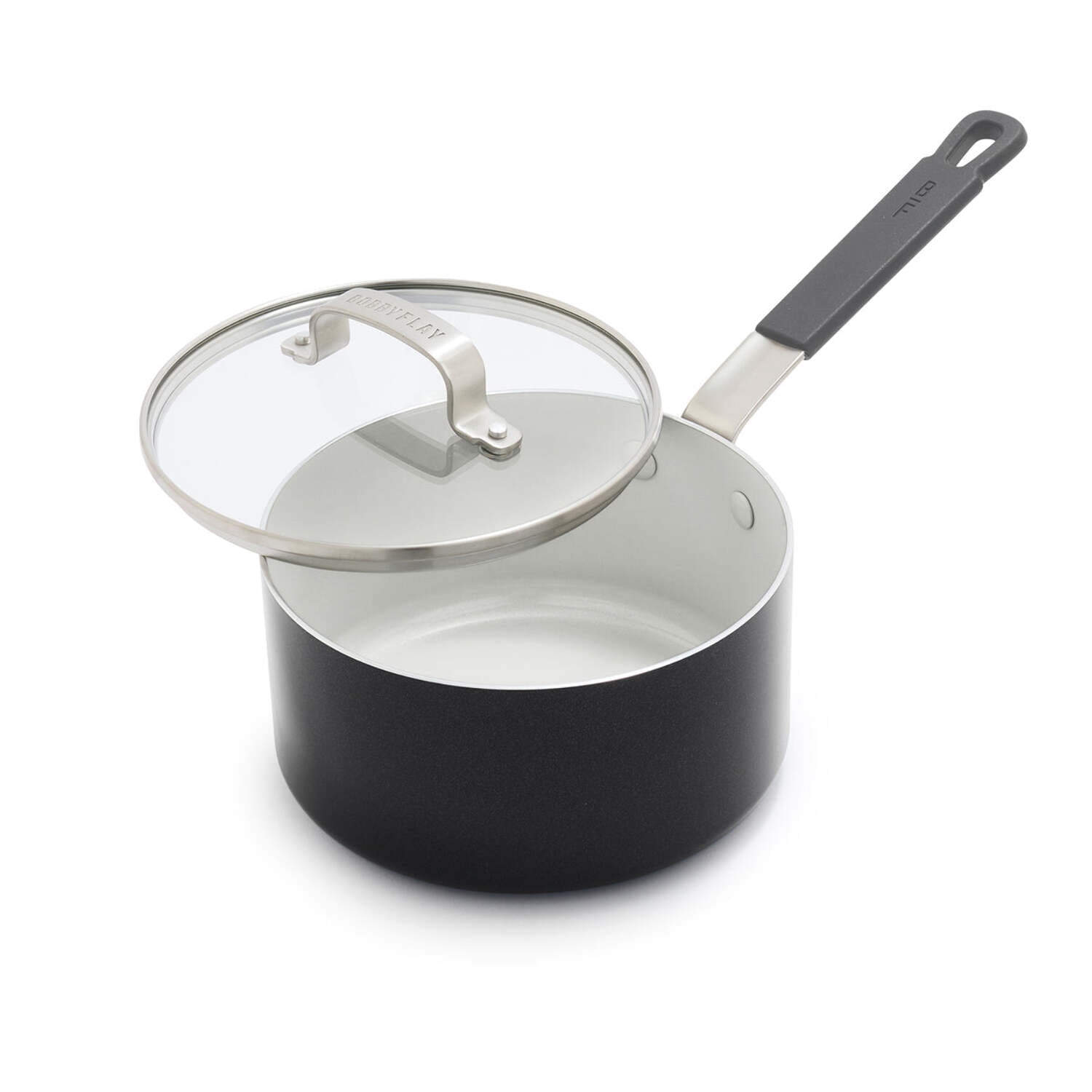 GreenPan x Bobby Flay 2.53QT Saucepan with Glass Lid, Professional ...