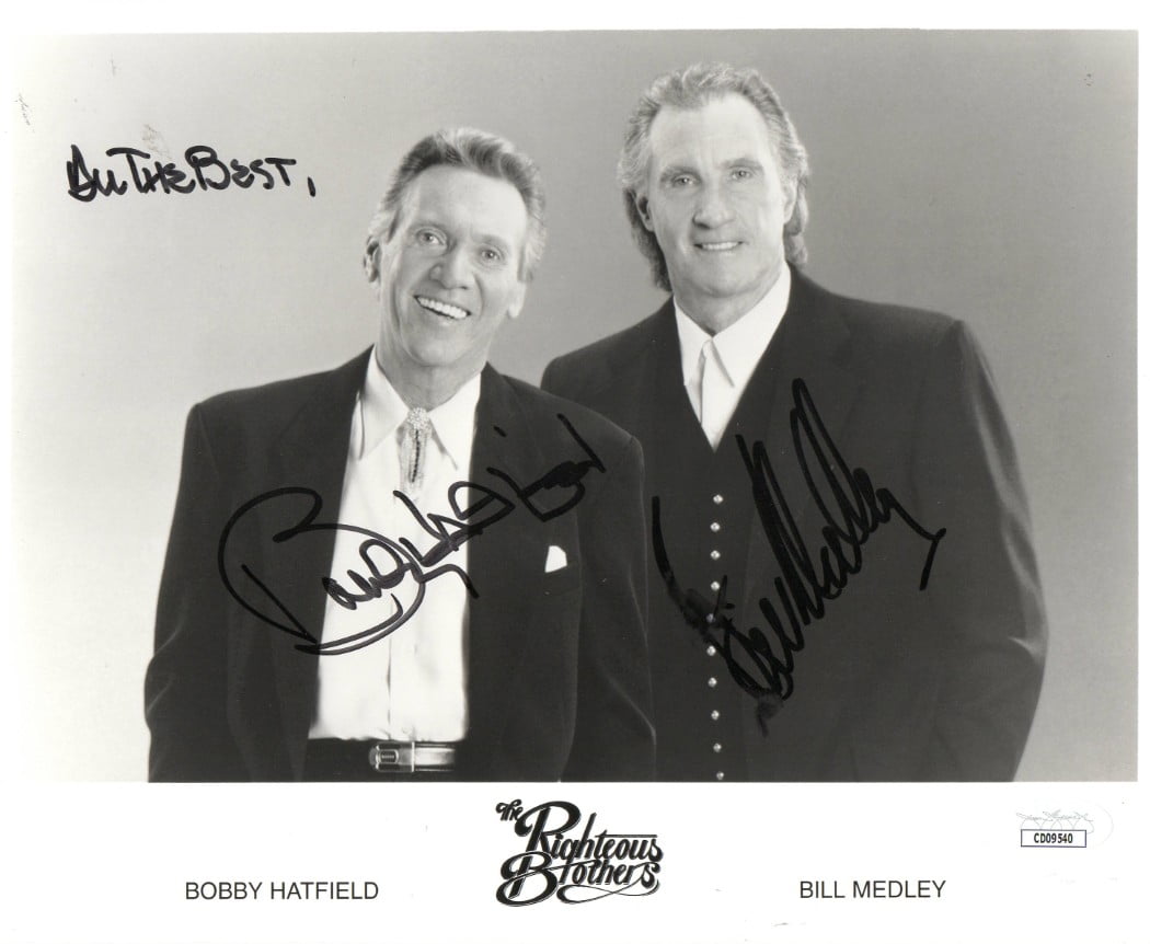 Bobby Hatfield Bill Medley Autographed 8X10 Photo Righteous Brothers ...