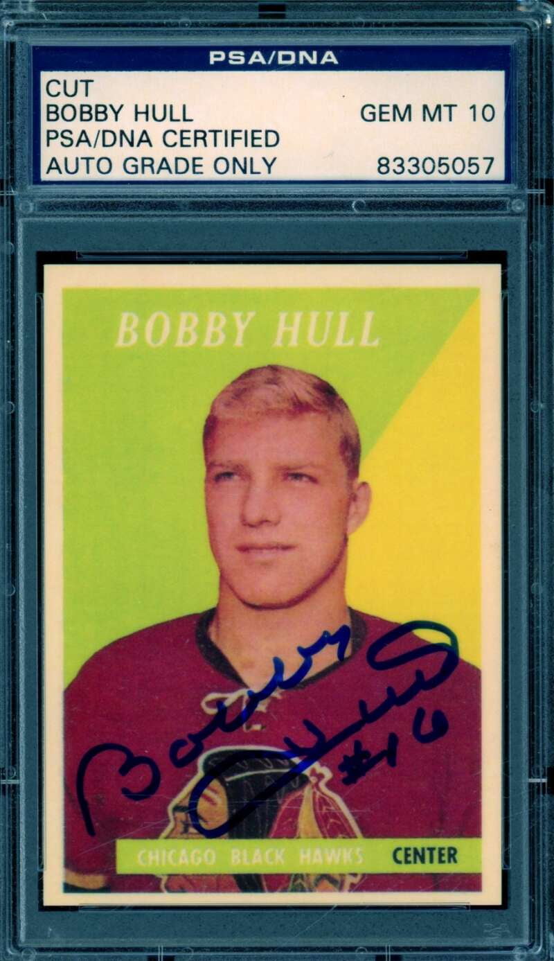 Bobby Hull Card 1965-66 Reprint Autograph #nno PSA/DNA Certified Auto ...