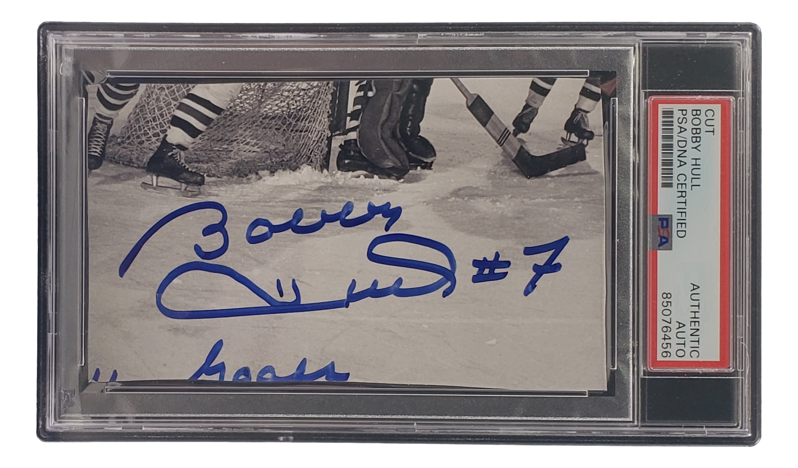 Bobby Hull Signed Slabbed Chicago Blackhawks Cut Signature PSA/DNA ...