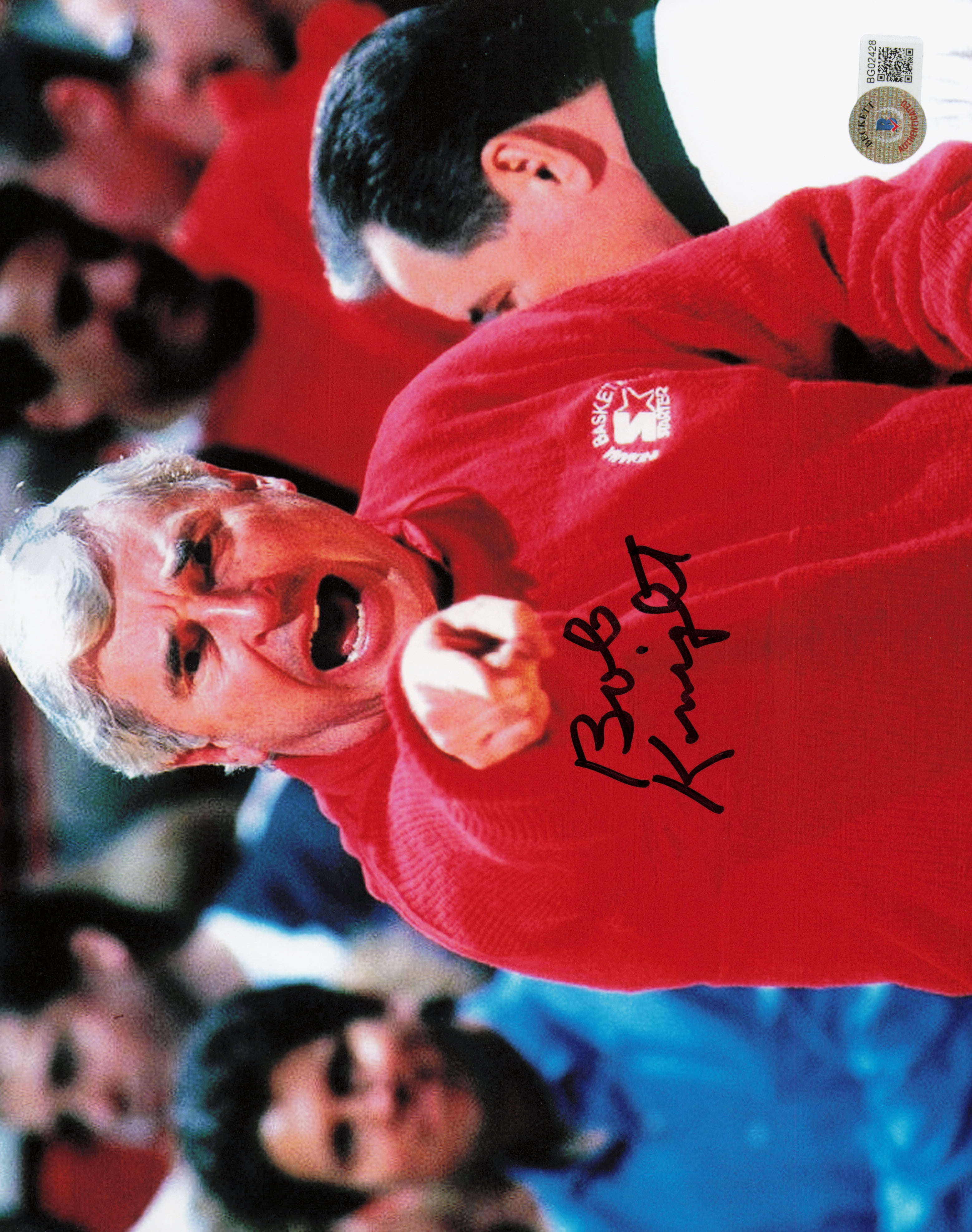 Bobby Knight Autographed 8x10 Photo Indiana Hoosiers Beckett BAS QR # ...