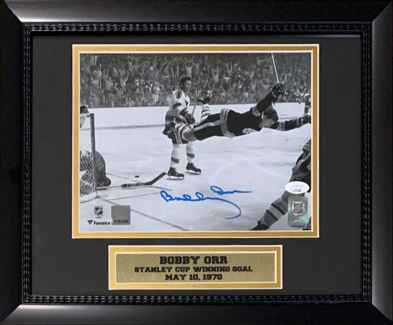 Bobby Orr Autographed Boston 1970 Stanley Cup Dive Signed 8x10 Framed ...