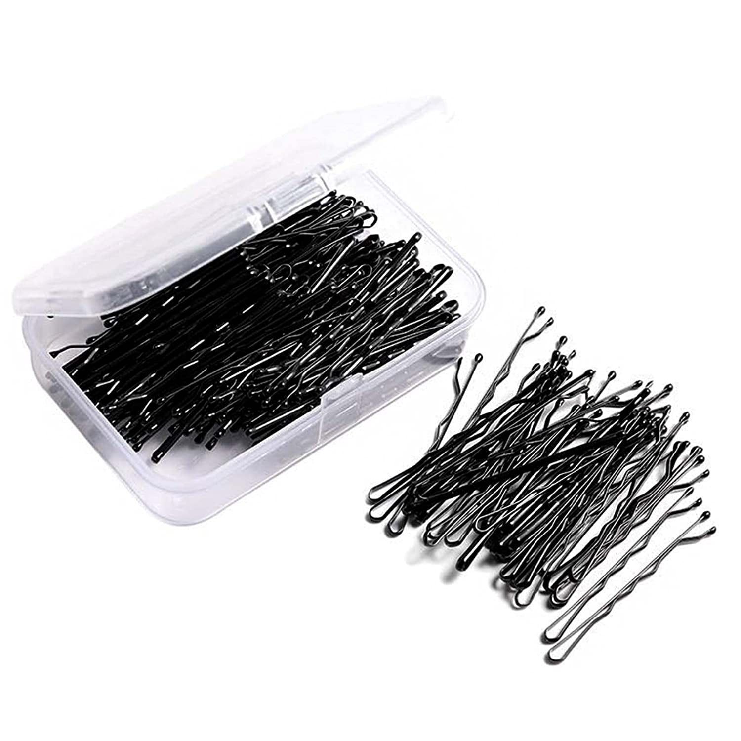 Bobby Pins 200 Count Black Hair Pins Kit Hair Clips Secure Hold Bobby ...