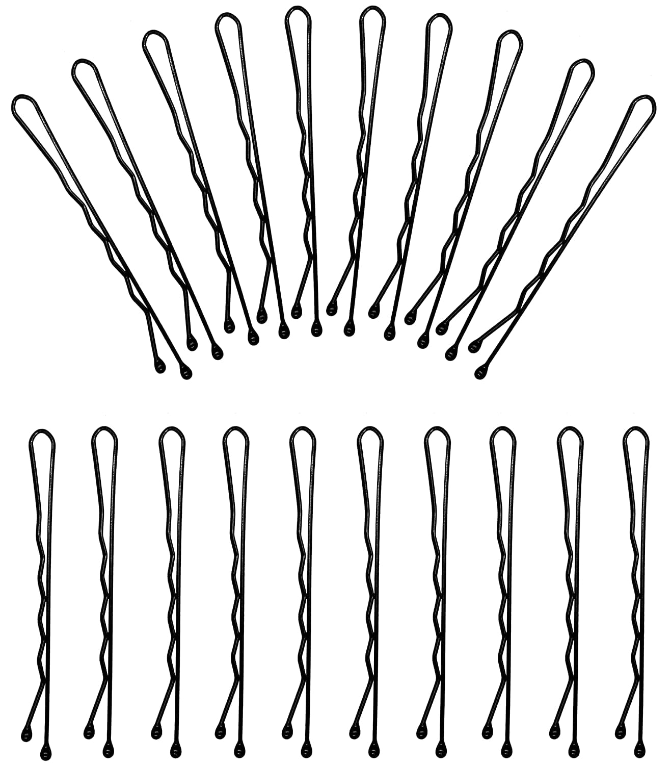 Bobby Pins Black 100 Count Hair Pins for Women Lady Girls Kids With Box ...