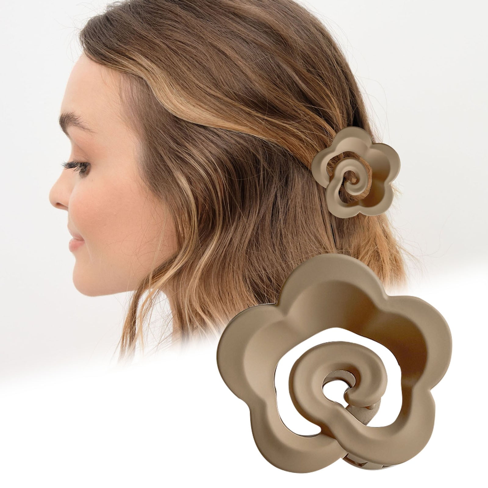 Bobby Pins Troll Elegant Camellia Doh Hair Clip Female Back of The Head ...