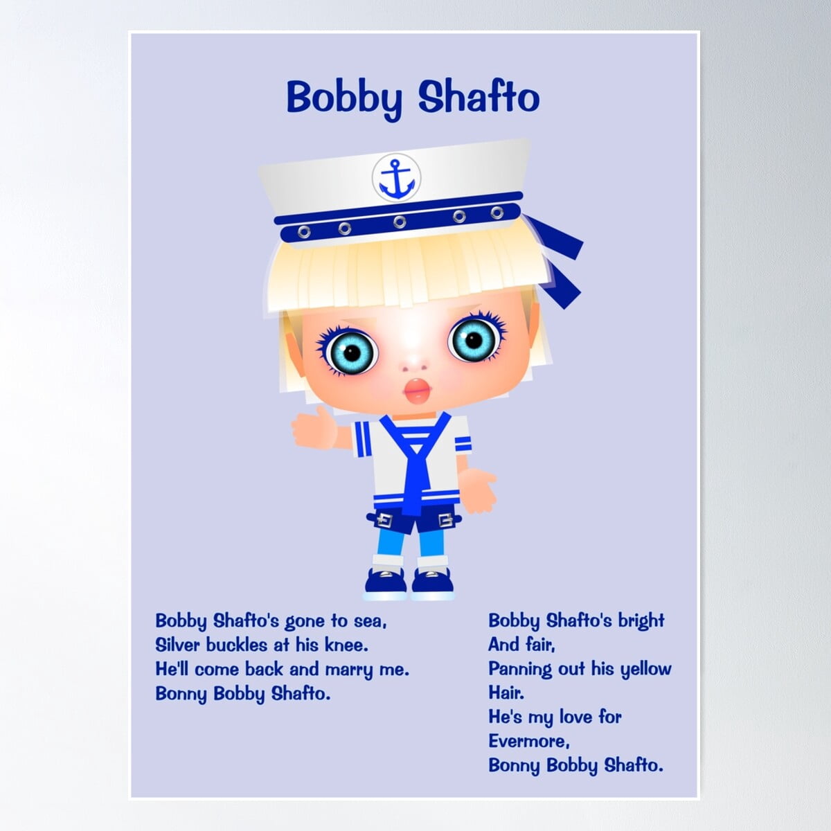 Bobby Shafto. Poster Wall Art, Modern Wall Decor For Living Room ...