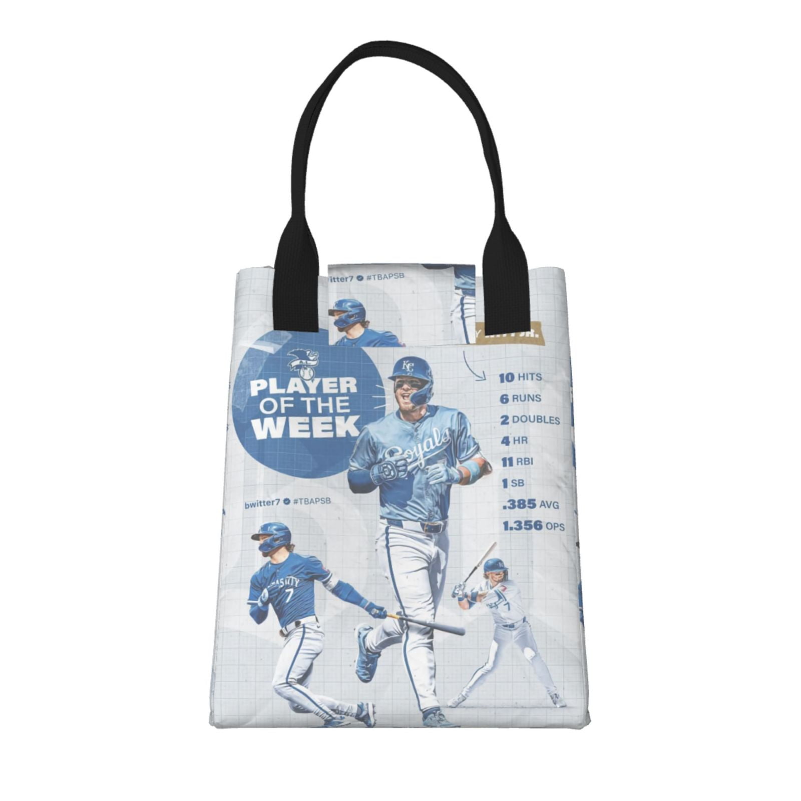 Bobby Witt JrEco-Friendly Baseball Style Lunch Tote - Foldable Dupont ...