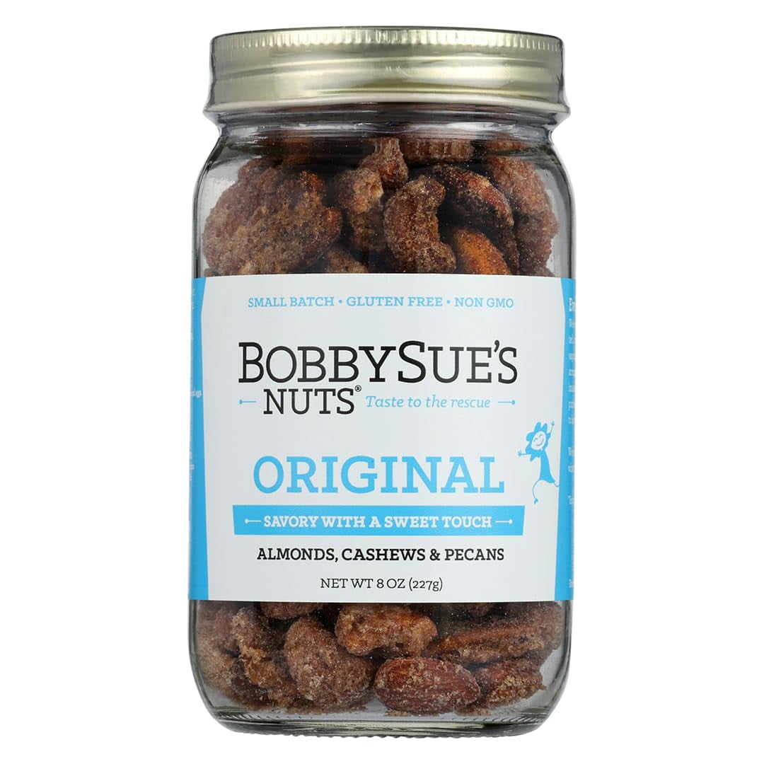 BobbySue's Nuts Original Style, All HYZ01 Natural, Healthy Snack ...