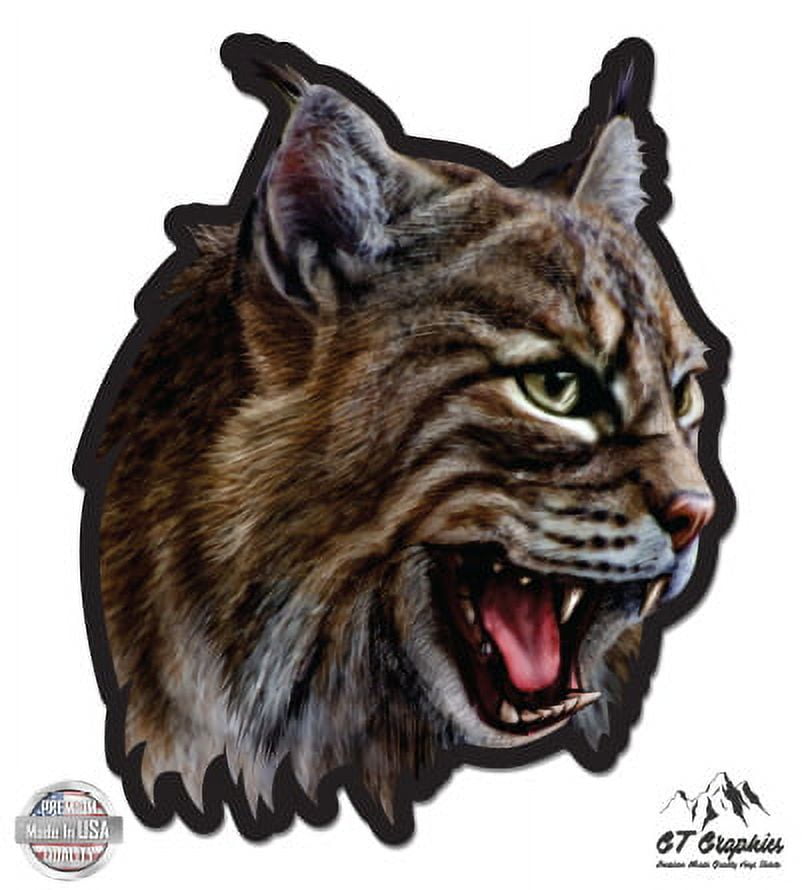 Bobcat - 3" Vinyl Sticker - For Car Laptop I-Pad Phone Helmet Hard Hat ...