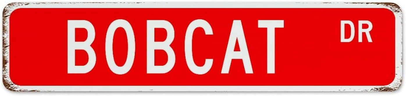 Bobcat 4"x16" Metal Sign Farmhouse Living Room Front Door Coffee Bar ...