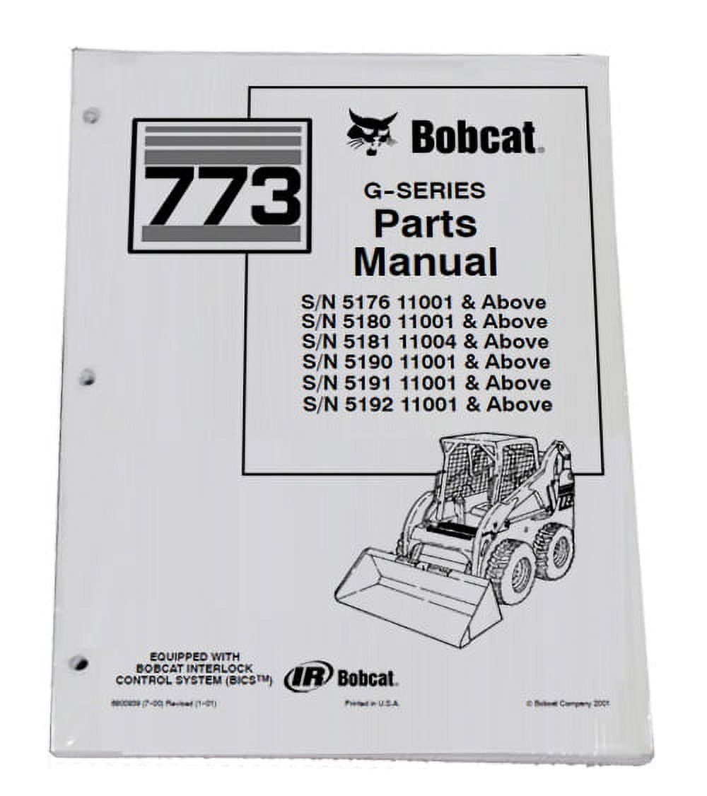 Bobcat 773 Skid Steer Parts Catalog - Part Number # 6900939 - Walmart.com