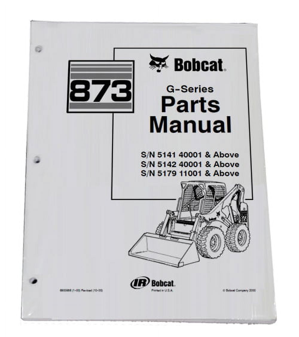 Bobcat 873 Skid Steer Parts Catalog - Part Number # 6900956 - Walmart.com
