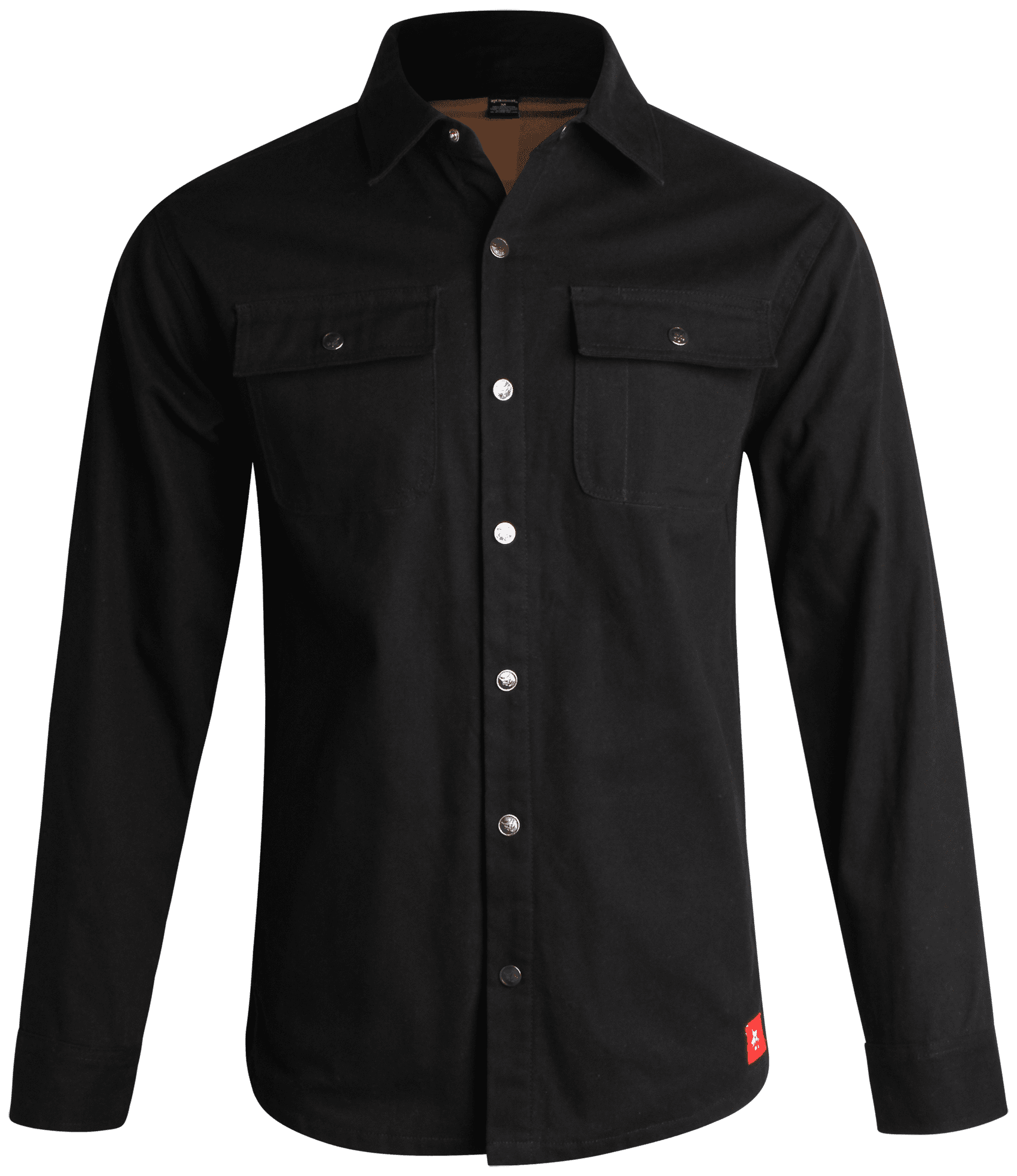 Bobcat Men's Canvas Work Shirt - Durable Micro Polar Flannel Lined Long ...