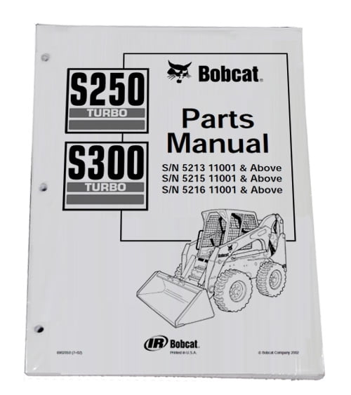 Bobcat S250 S350 Skid Steer Parts Catalog - Part Number # - Walmart.com