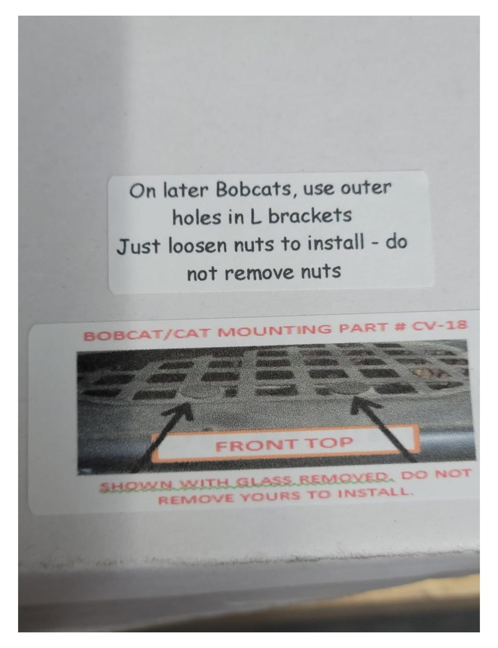 Bobcat Skid Steer Universal Rear View Mirror - Walmart.com