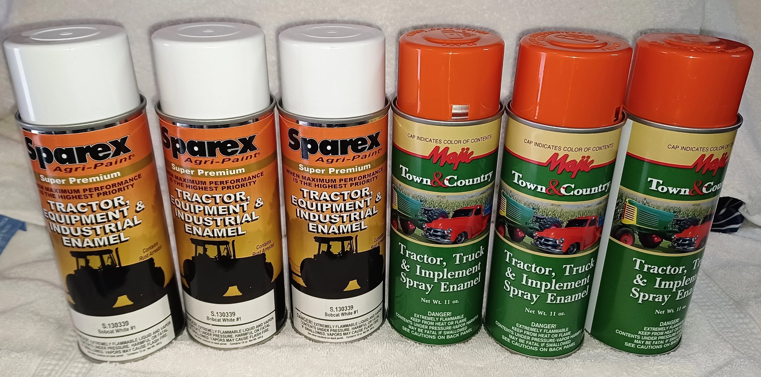 Bobcat Skid steer Loader Orange and White Premium Spray Paint Kit ...