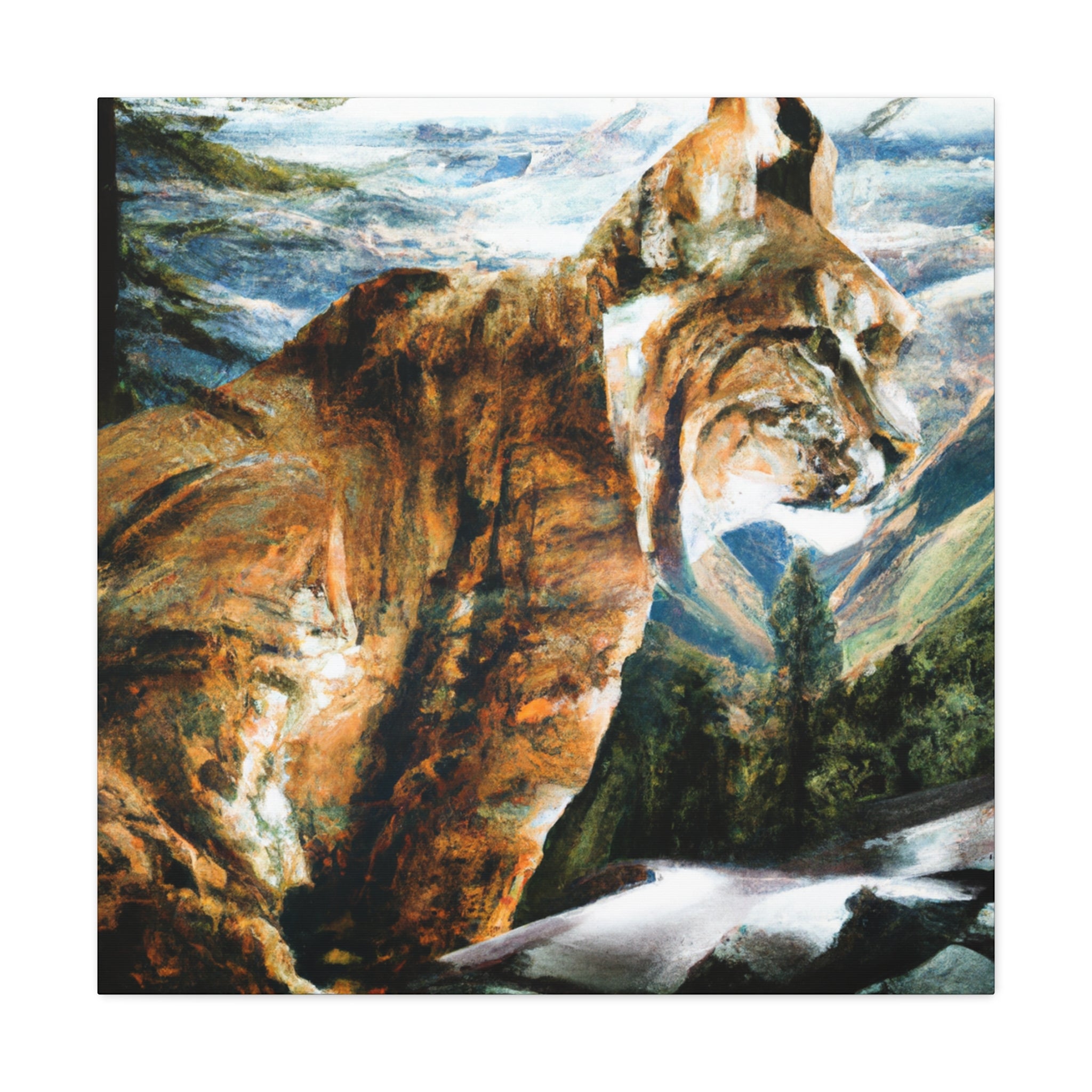 "Bobcat in Realism" - Canvas - Walmart.com