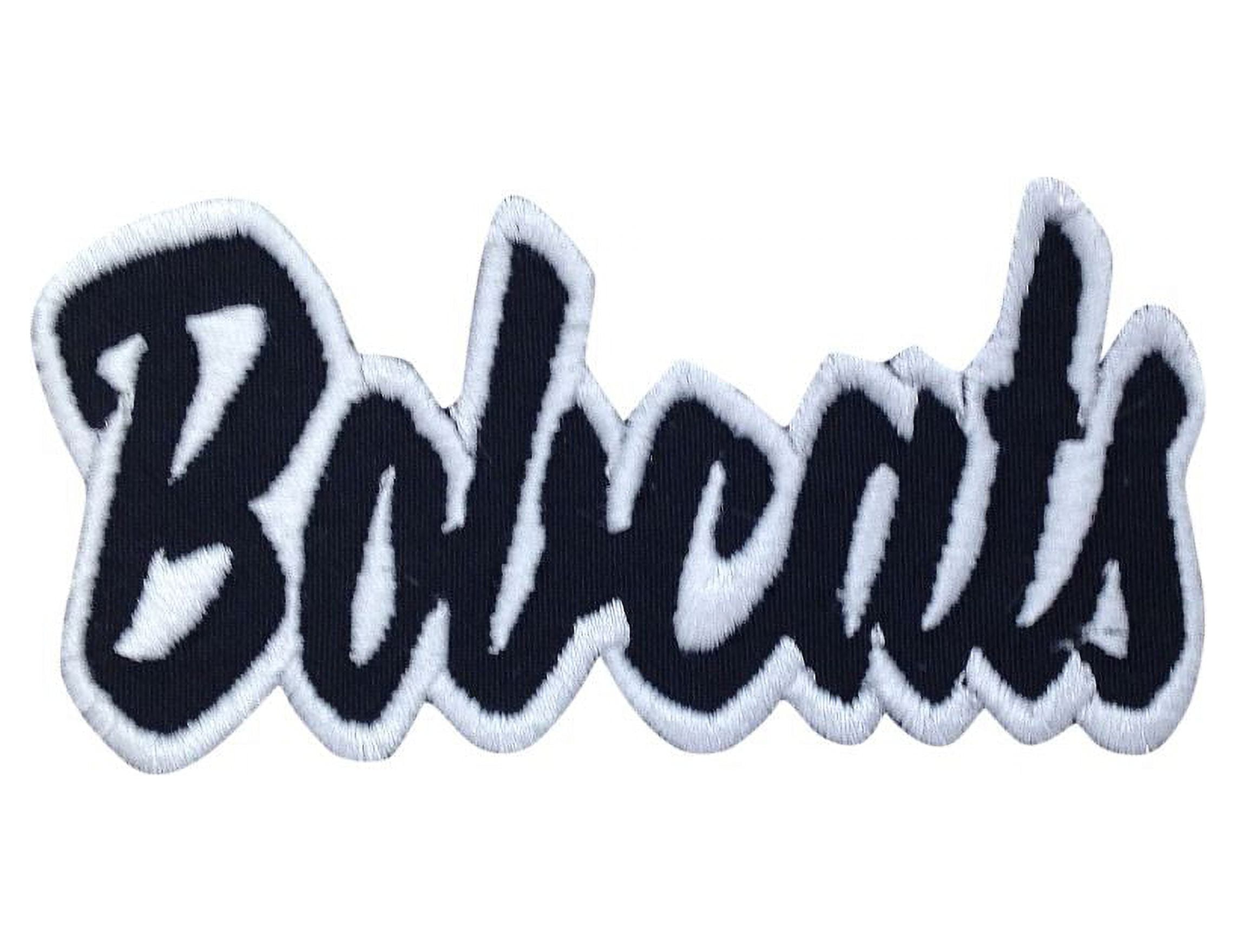 Bobcats - Black/White - Team Mascot - Words/Names - Iron on Applique/Embroidered Patch - Walmart.com