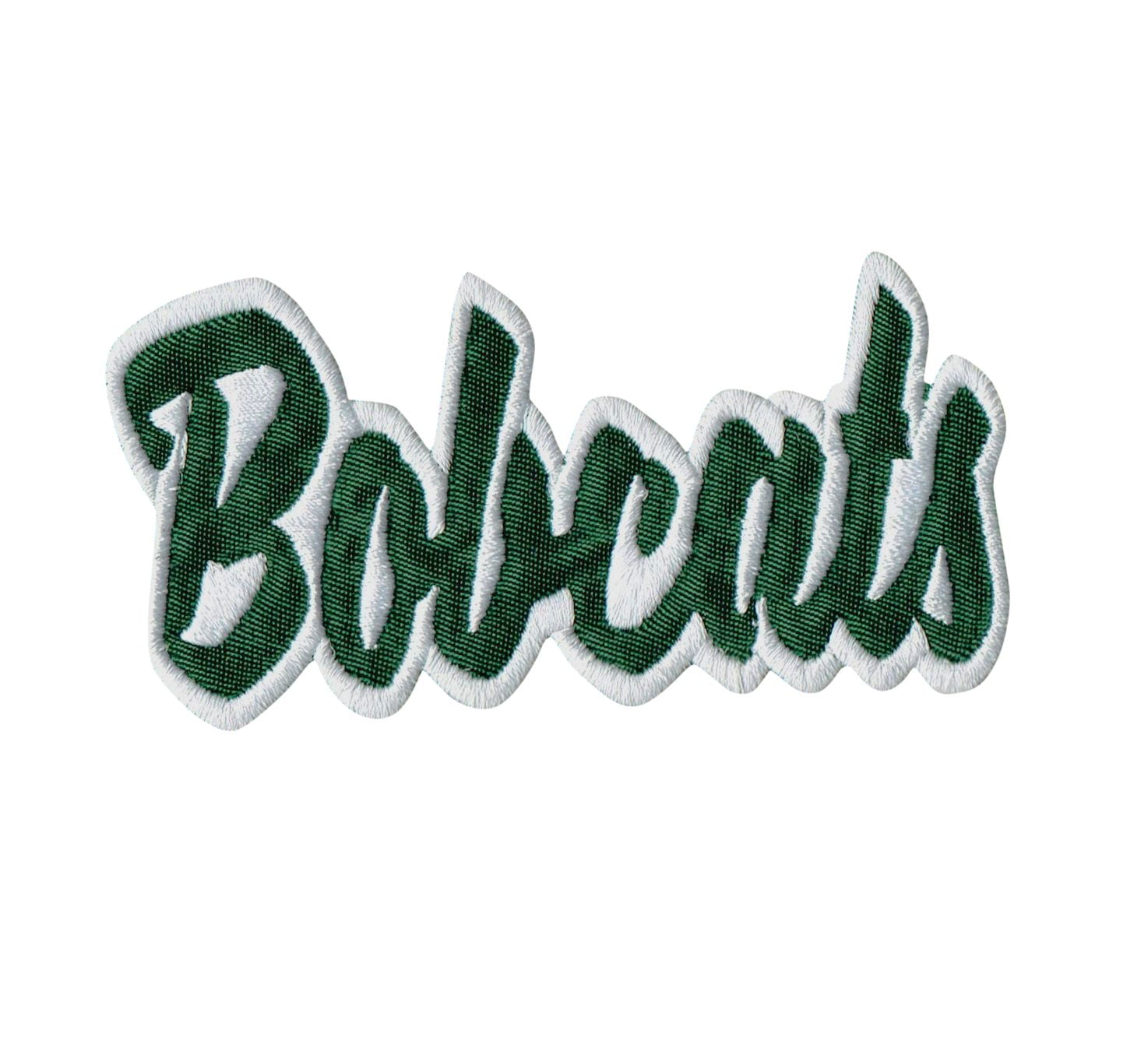 Bobcats - Dark Green/White - Team Mascot - Words/Names - Iron on Applique/Embroidered Patch ...