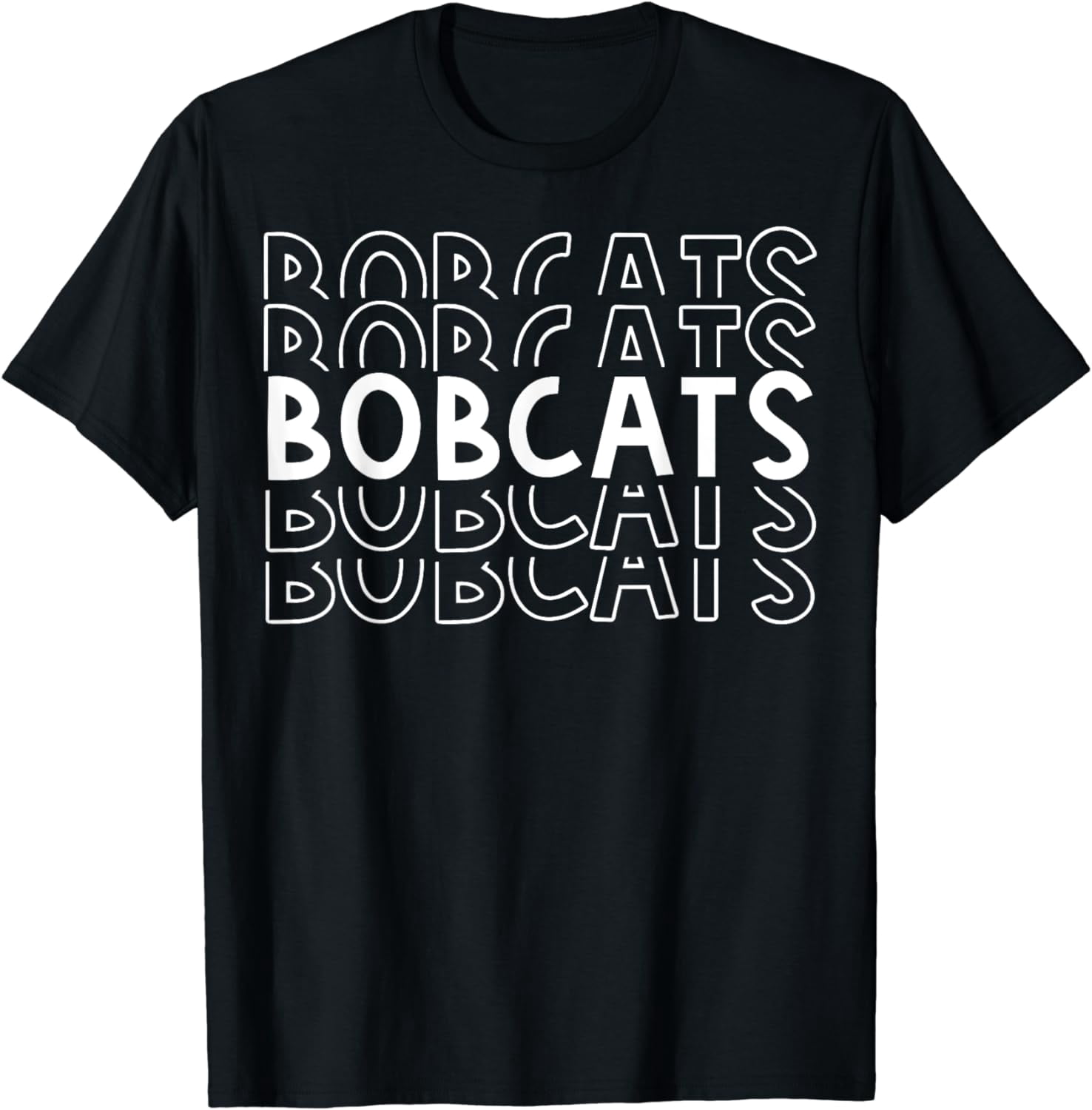 Bobcats School Sports Team Mascot Town Go College Athlete T-Shirt ...